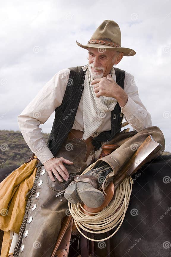 Old Timer Western Cowboy Roper Stock Photo - Image of peace, arizona ...