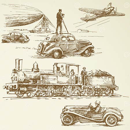 Old times stock vector. Illustration of tour, propeller - 23112812