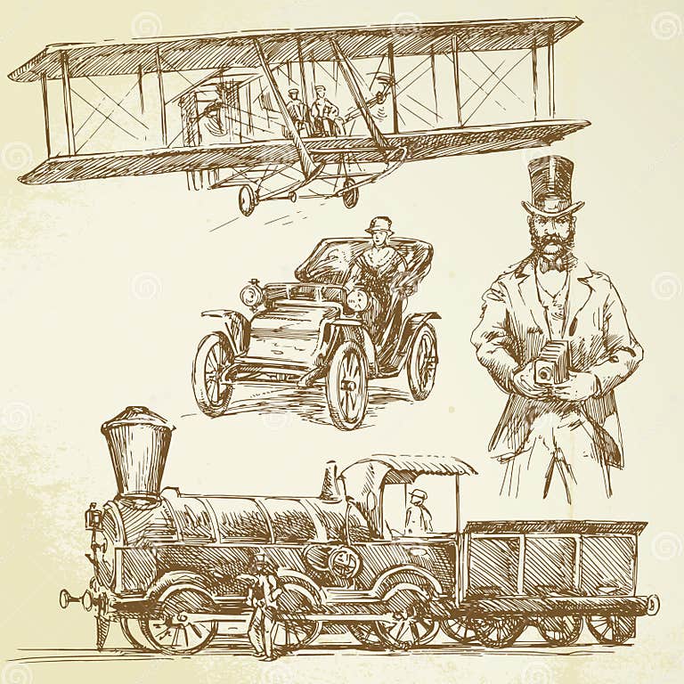 Old times stock vector. Illustration of design, classic - 23581367