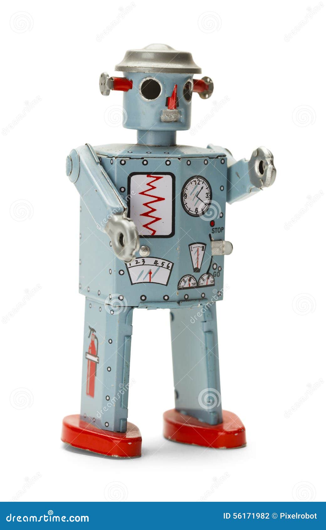 Old Tin Robot stock photo. Image of futuristic, fashion - 56171982