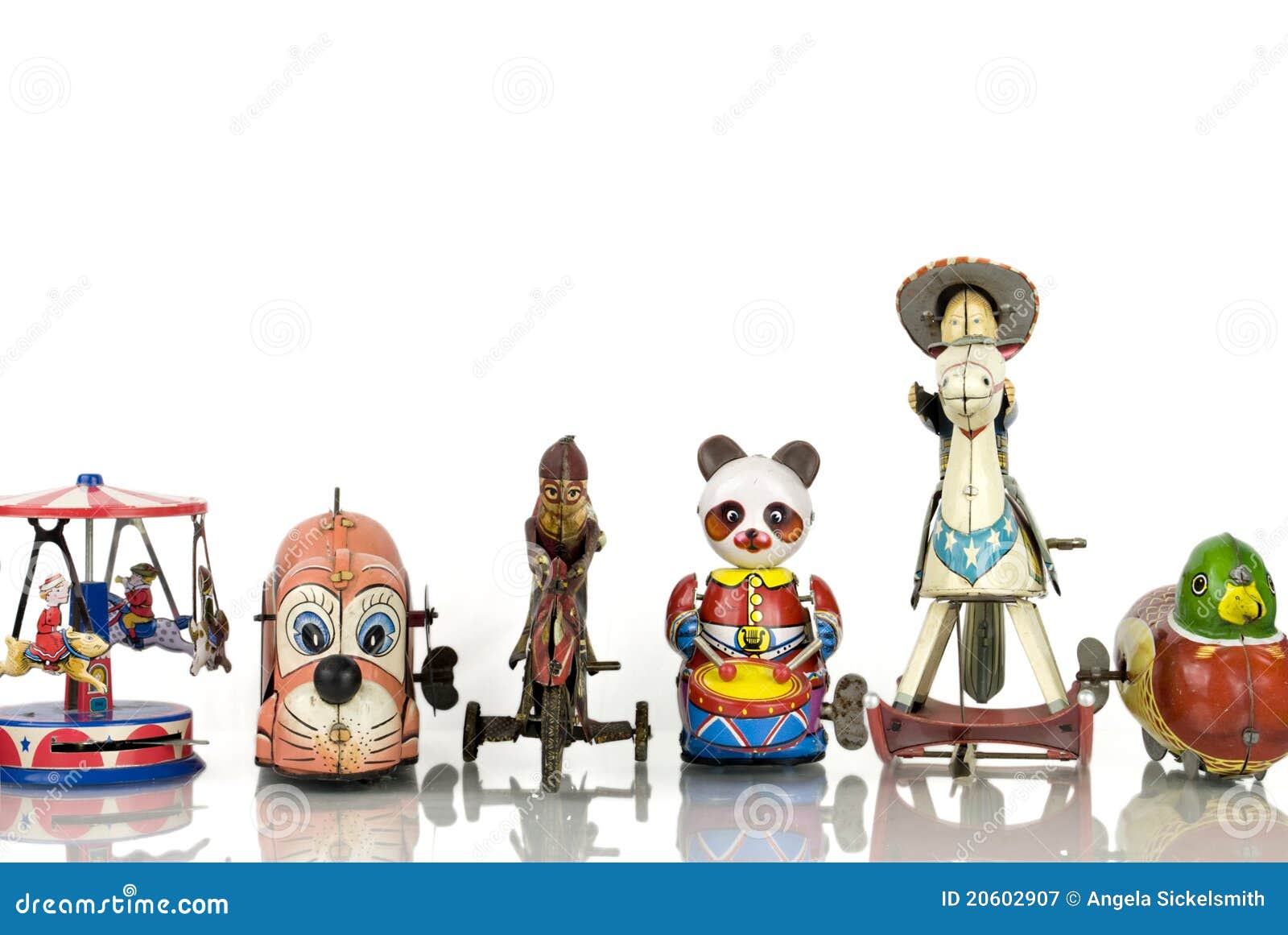Old Tin Toys stock image. Image of back, space, white - 20602907