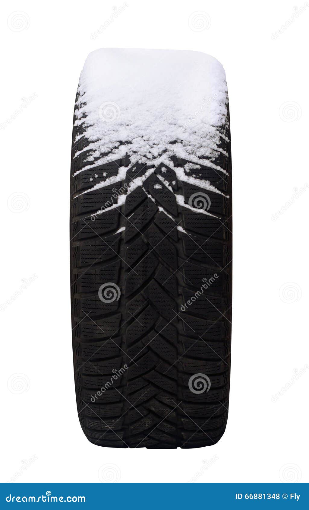 Old tire covered in snow stock photo. Image of storm - 66881348