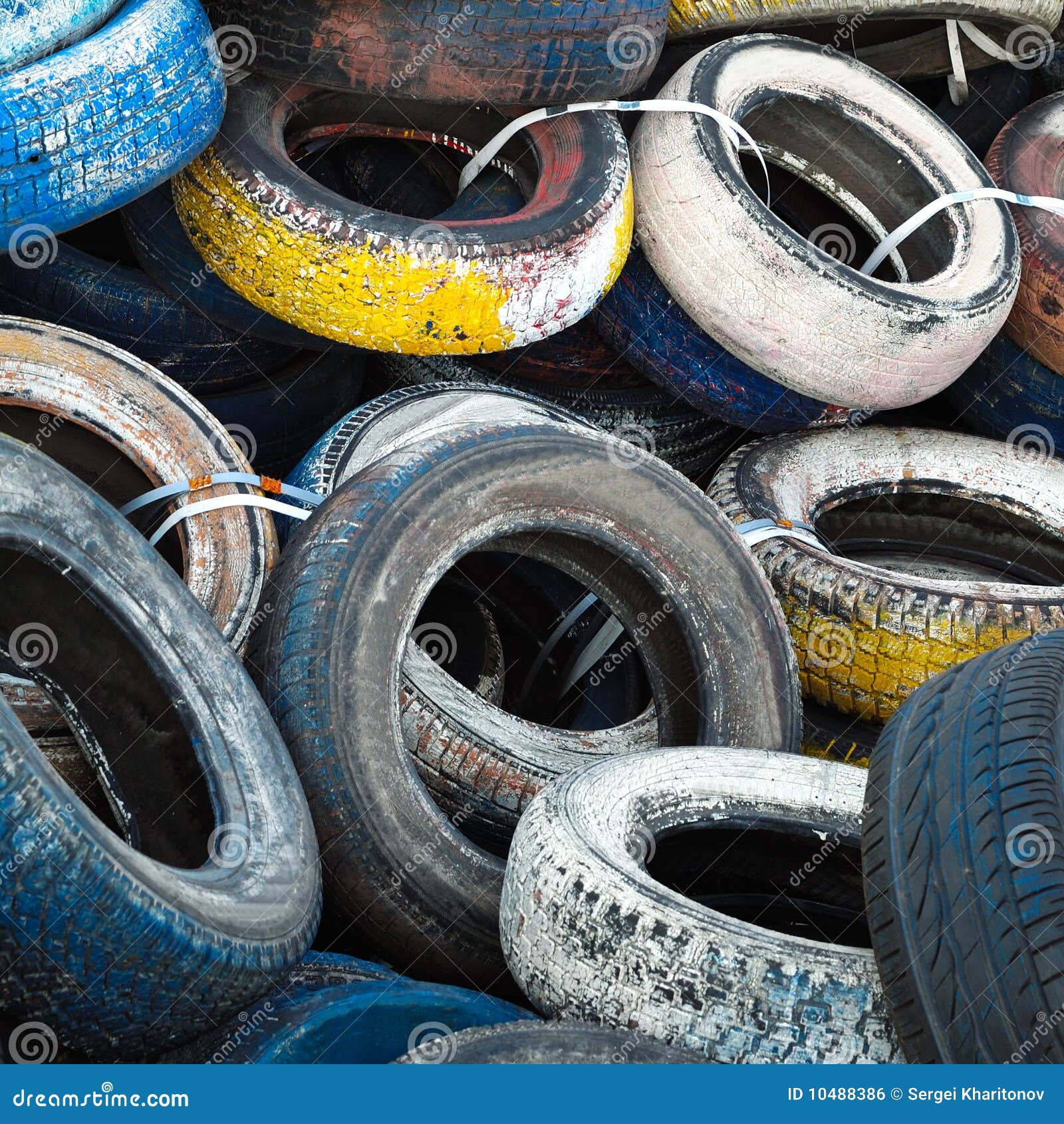 Old tires stock photo. Image of dump, careless, dirty - 10488386