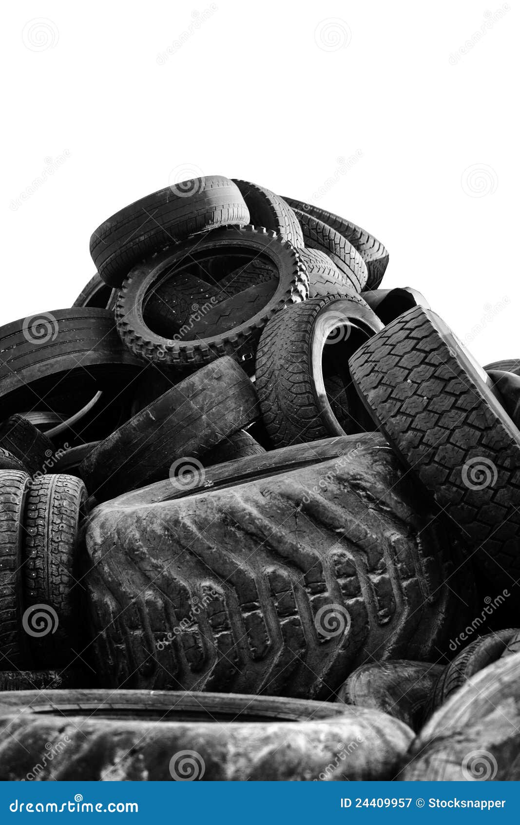 Old Tires stock image. Image of monochromatic, junk, rubber - 24409957
