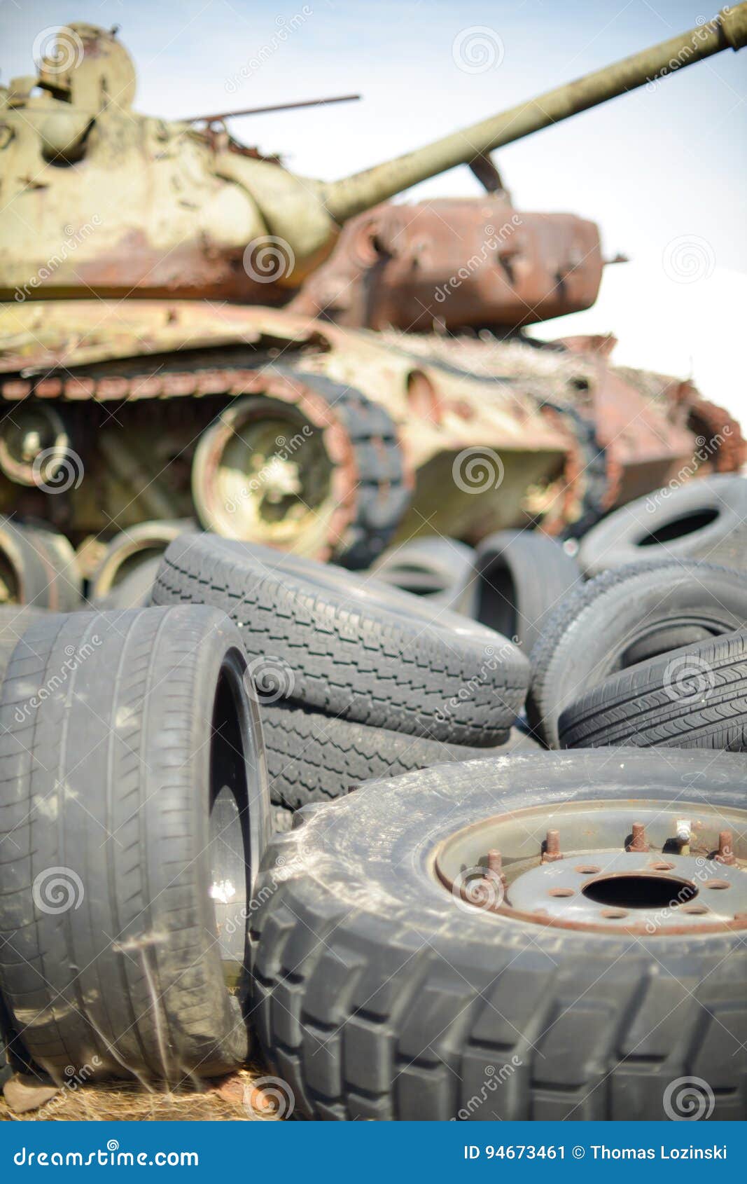 Old tires stock image. Image of tank, kayla, decay, tanks - 94673461