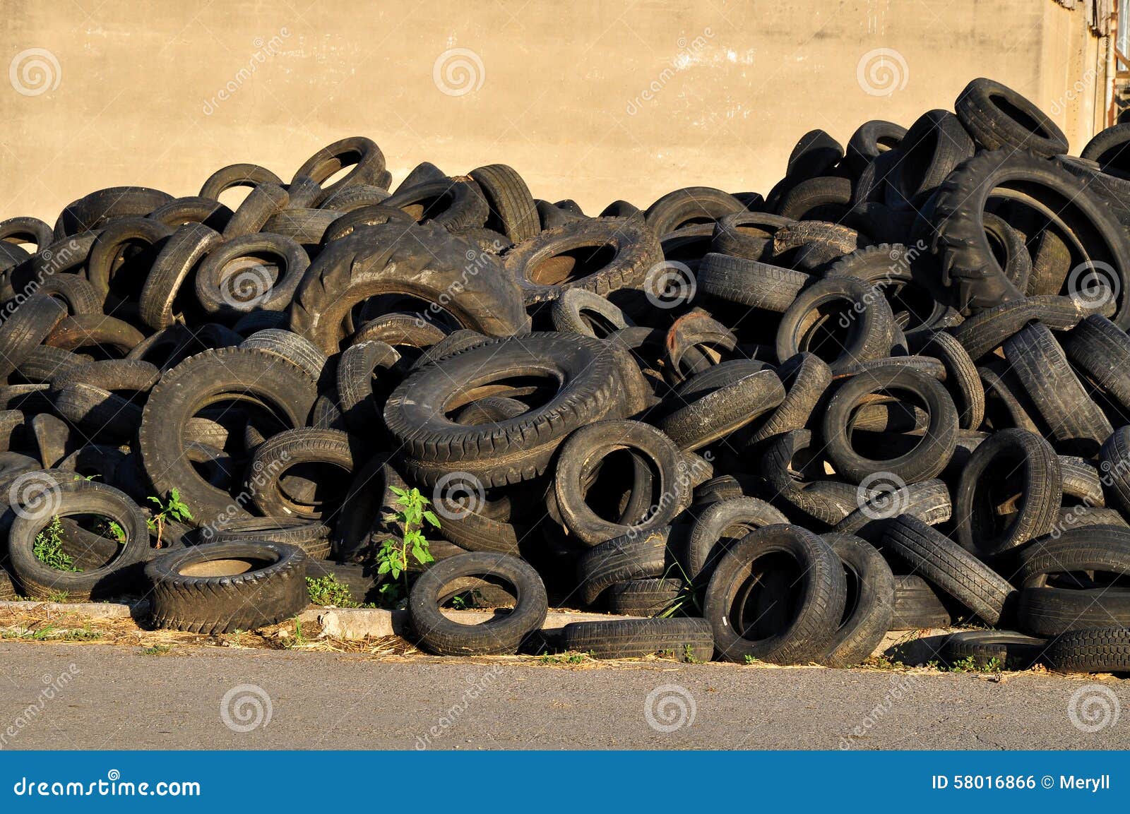 Old tires stock photo. Image of stacked, rubbish, pile - 58016866