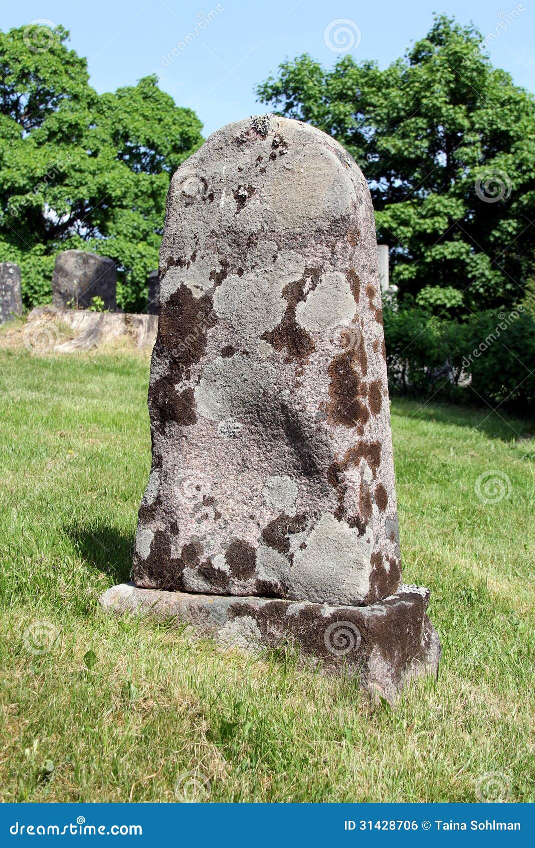 Old Tombstone At Cemetery Royalty-Free Stock Image | CartoonDealer.com ...