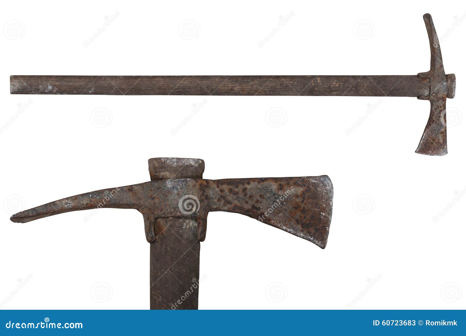 Old tool pickaxe stock image. Image of building, white - 60723683