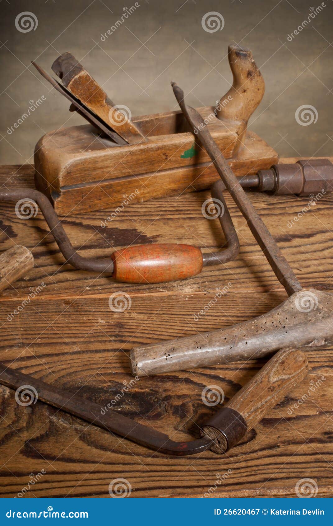Old tools stock image. Image of work, wooden, plane, retro - 26620467