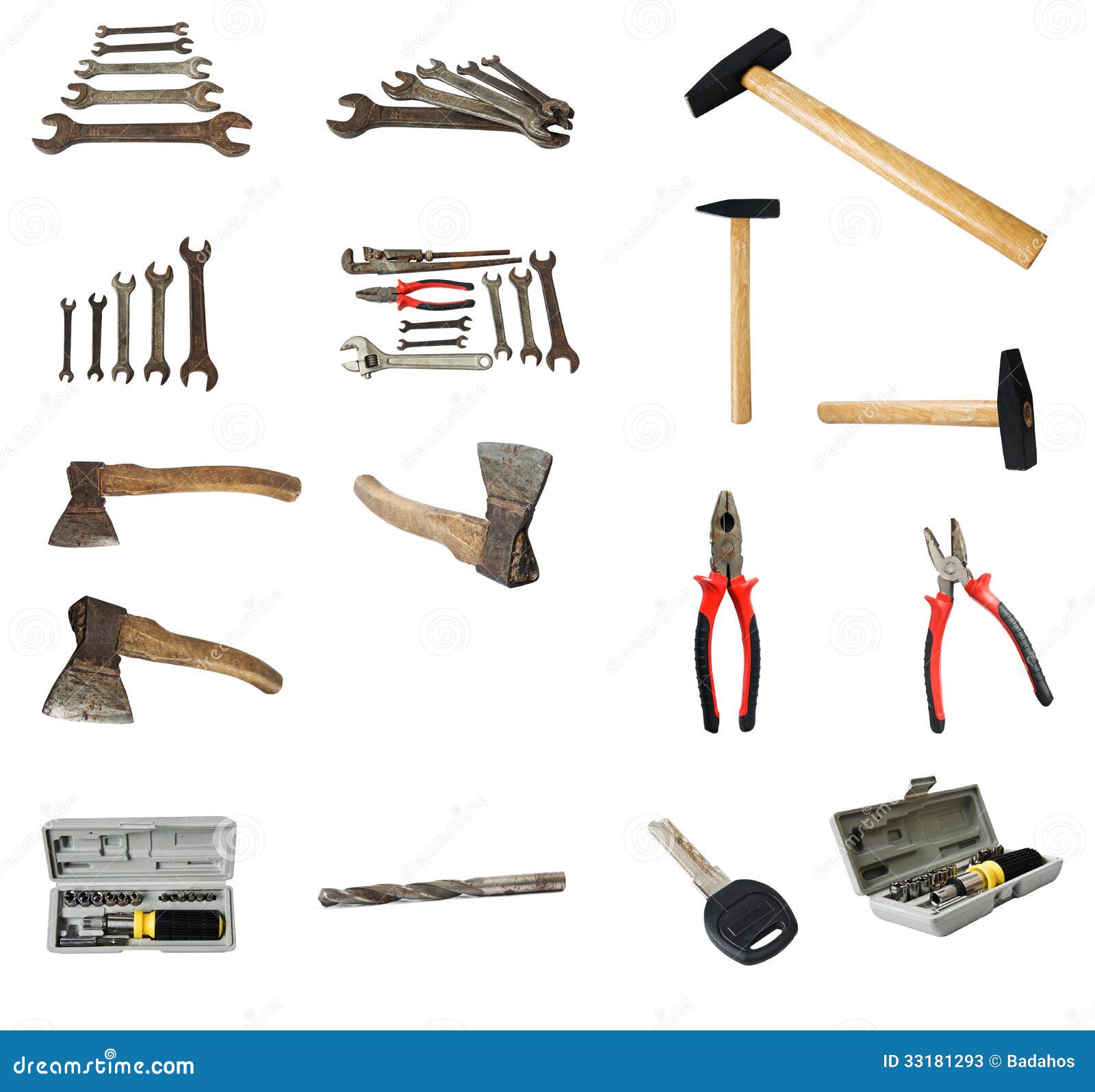 Old tools stock image. Image of rusty, isolated, work - 33181293