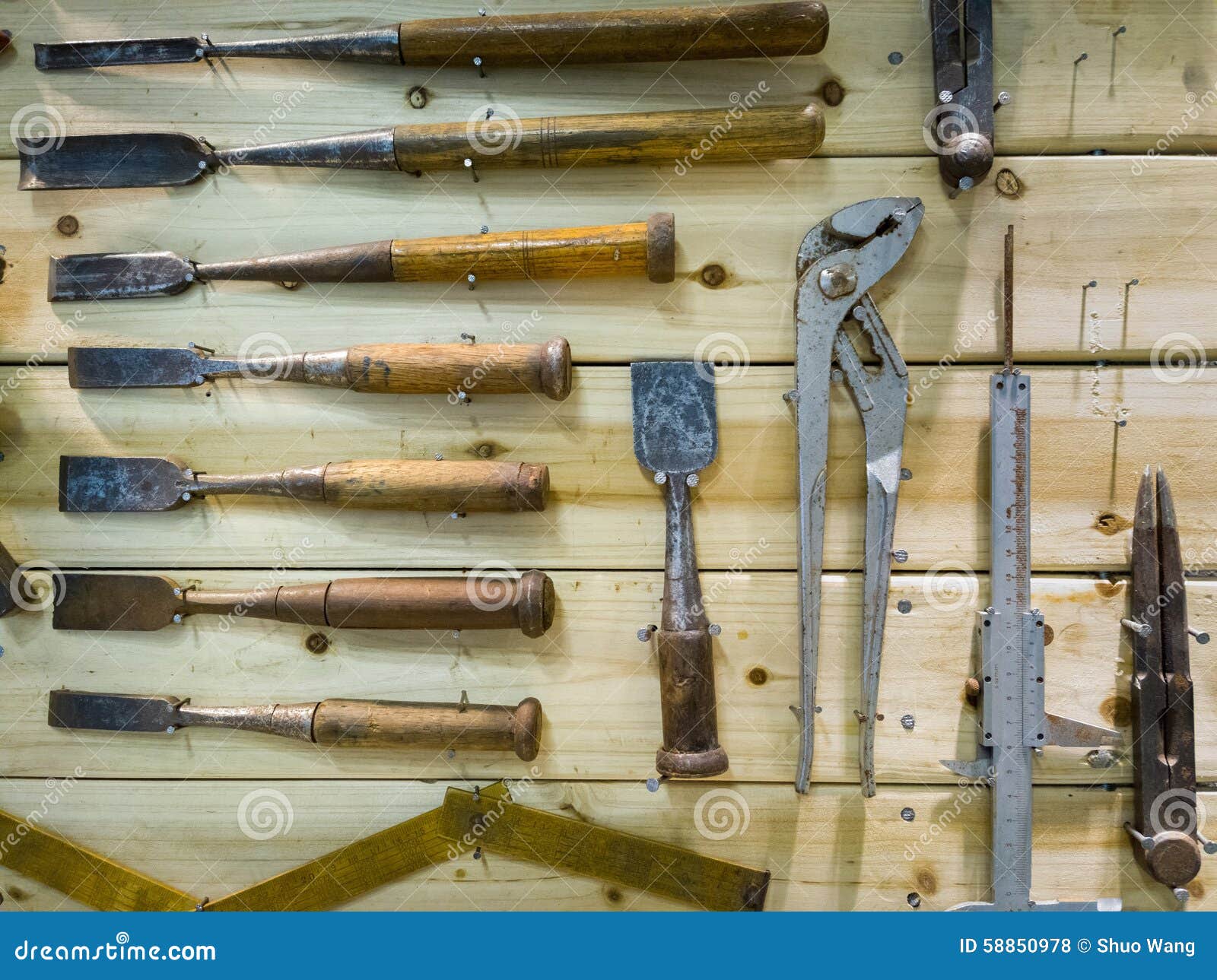 Old tools stock photo. Image of hammer, ideas, concept - 58850978
