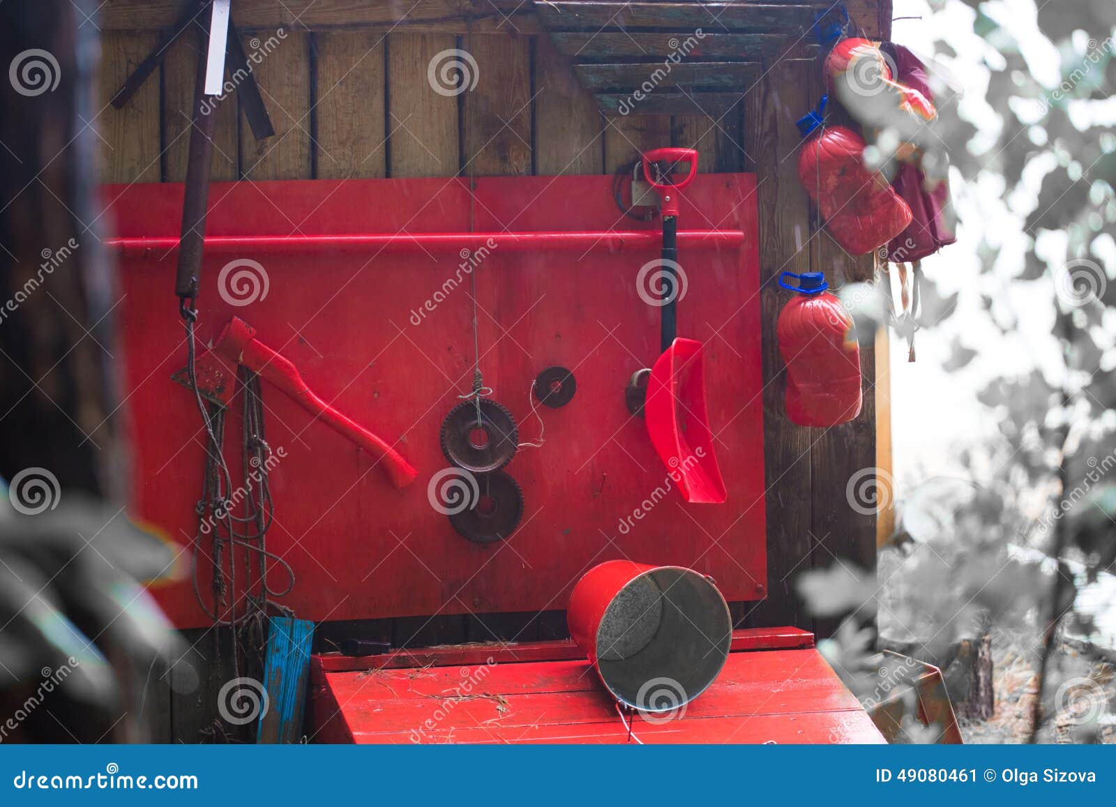 Old Tools for Fire Fighting Stock Image - Image of prevention ...