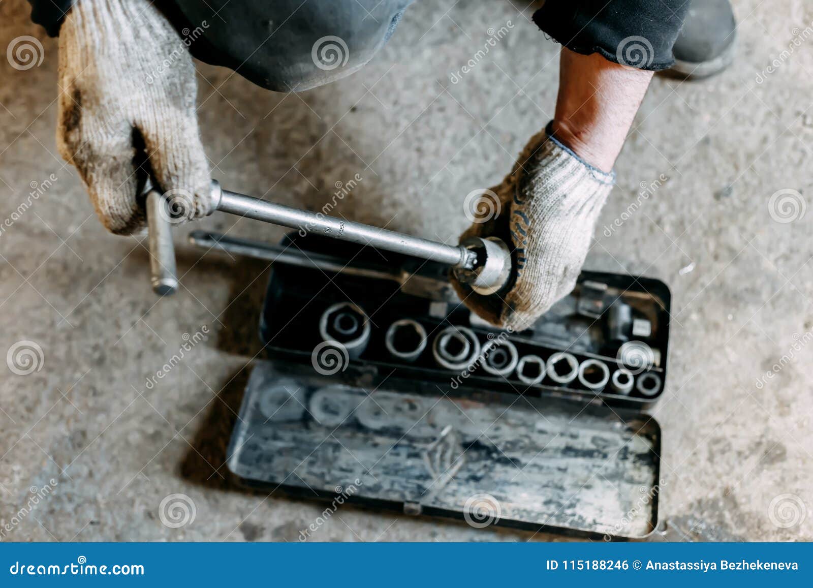 Old Tools in Hands for Auto Stock Photo - Image of concept, equipment ...