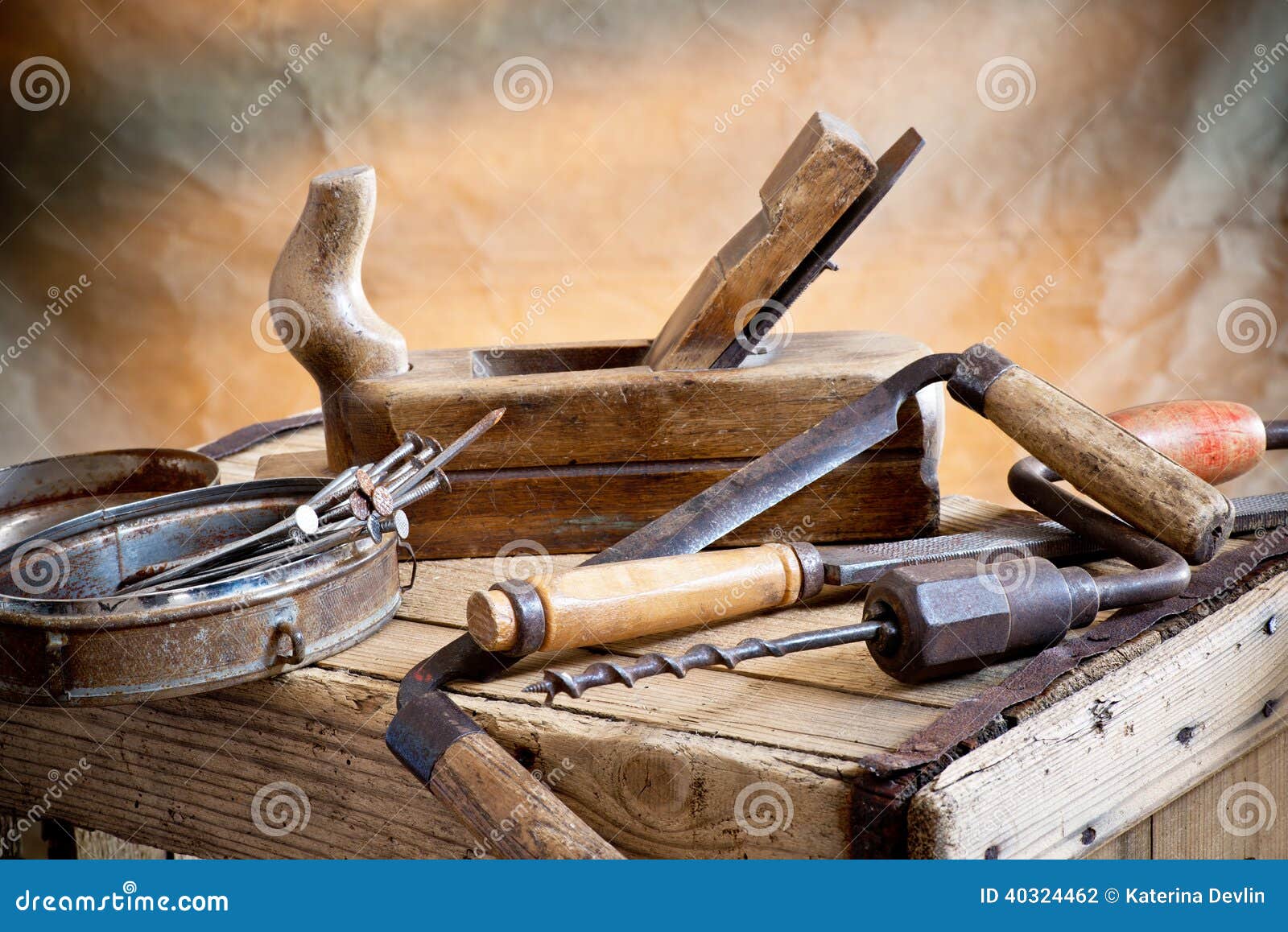 Old Tools stock photo. Image of craftsman, auger, gimlet - 40324462