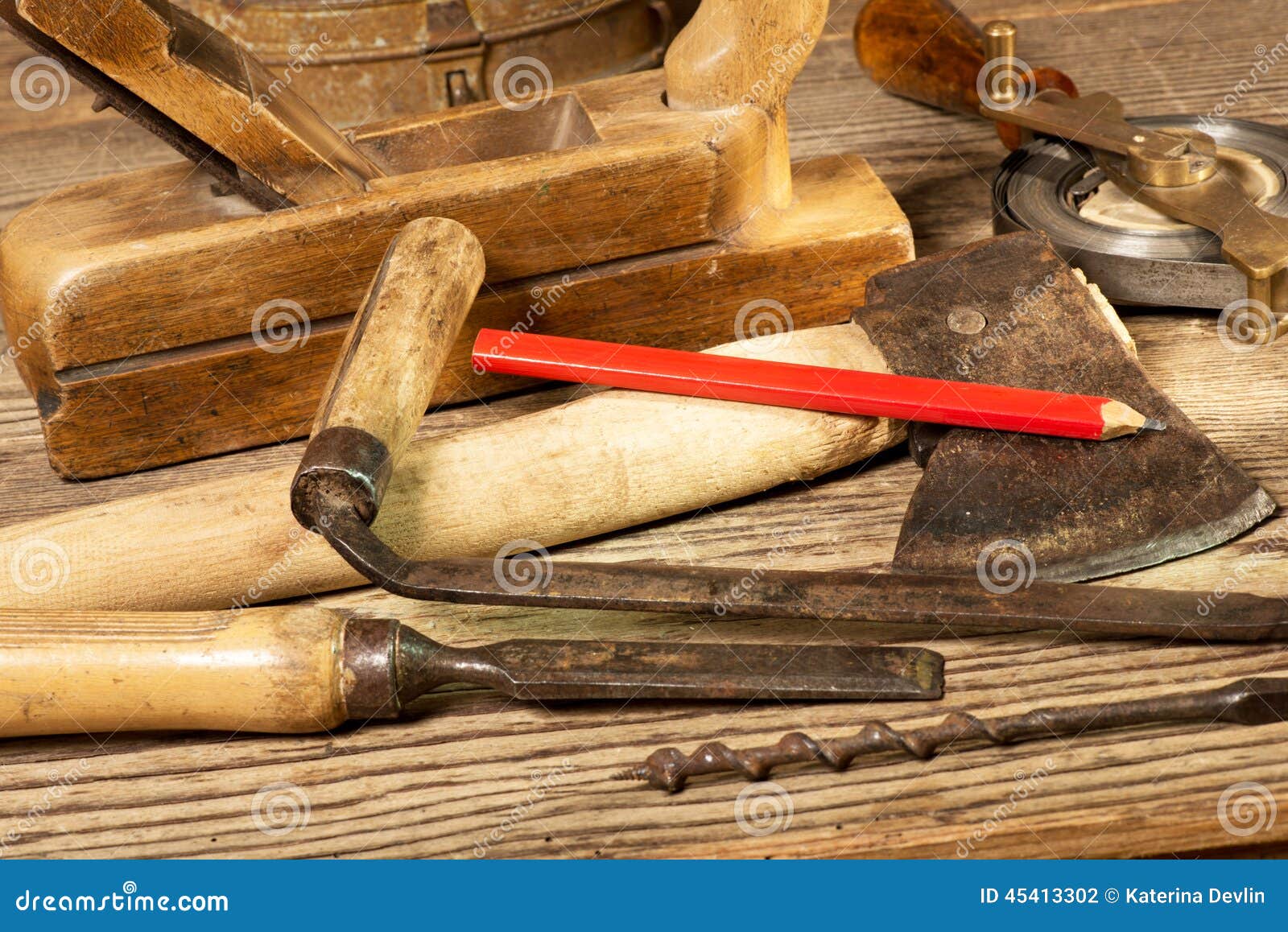 Old Tools stock photo. Image of obsolete, dirty, scratched - 45413302