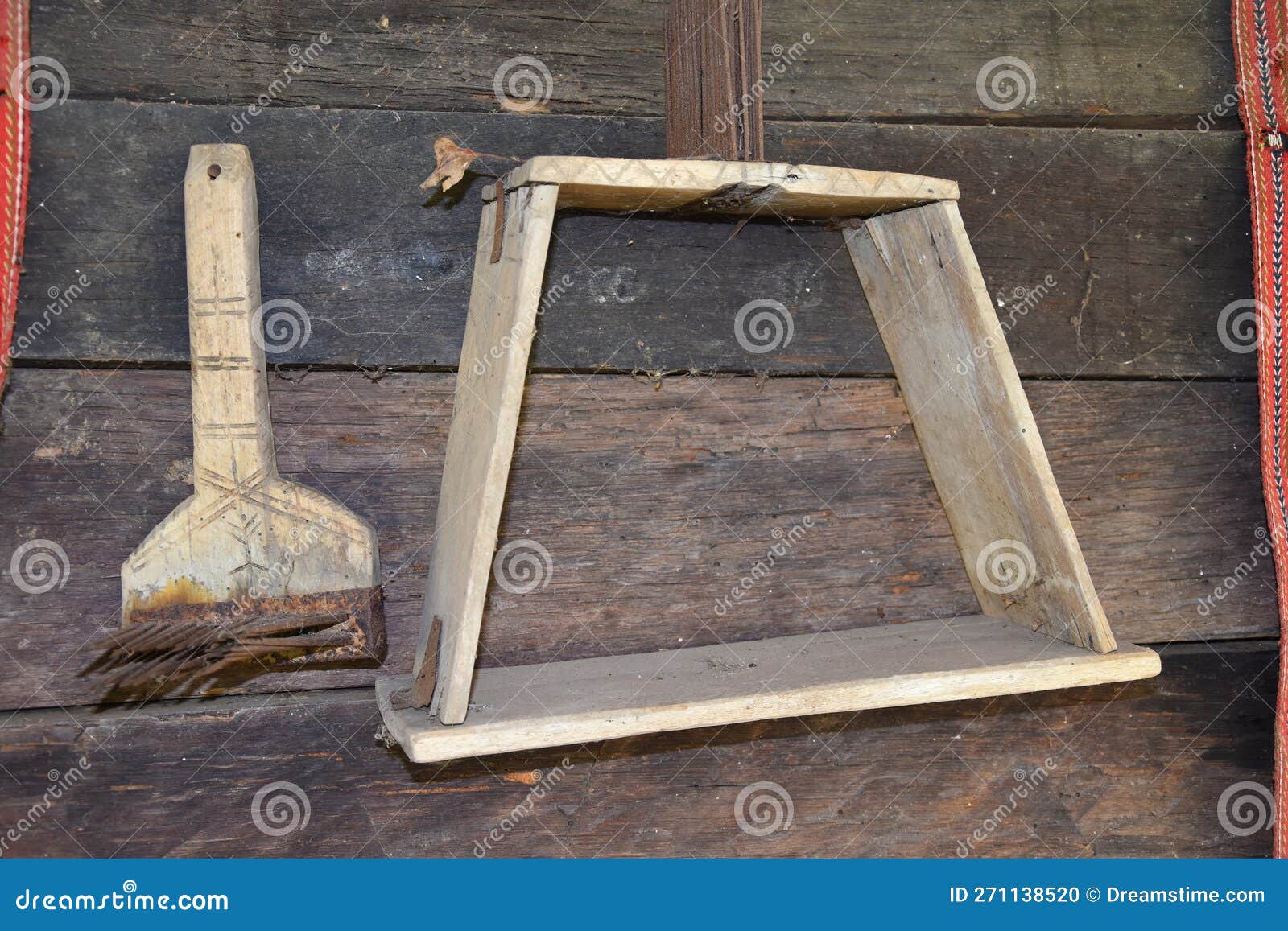 Old Tools Used To Work with Wool Stock Photo - Image of wool, ancient ...