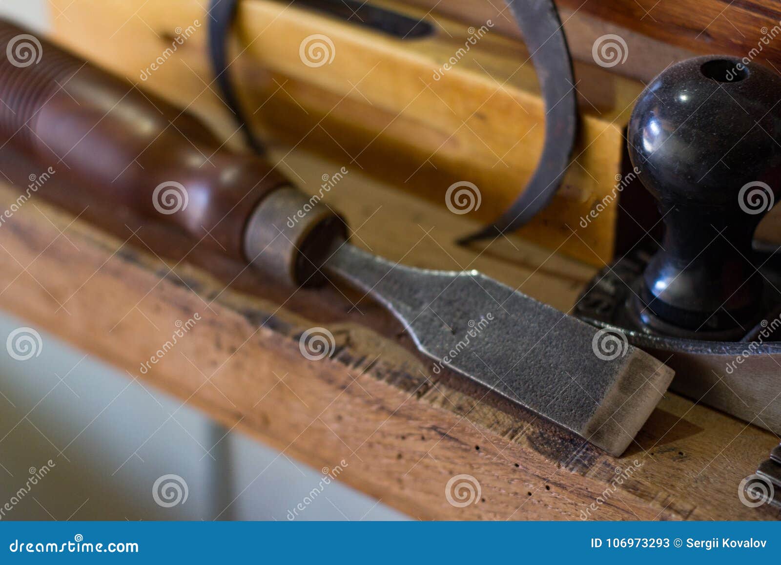 Old tools for woodworking stock image. Image of equipment - 106973293