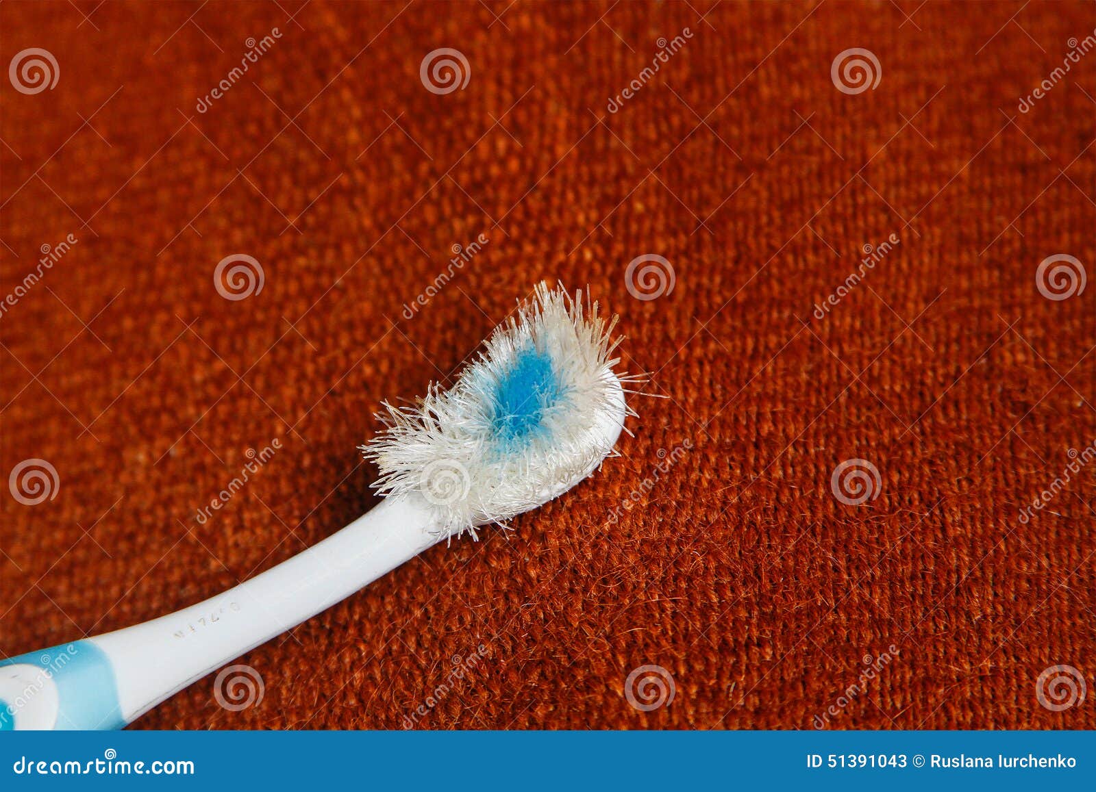 Old toothbrush stock image. Image of health, oral, blue - 51391043