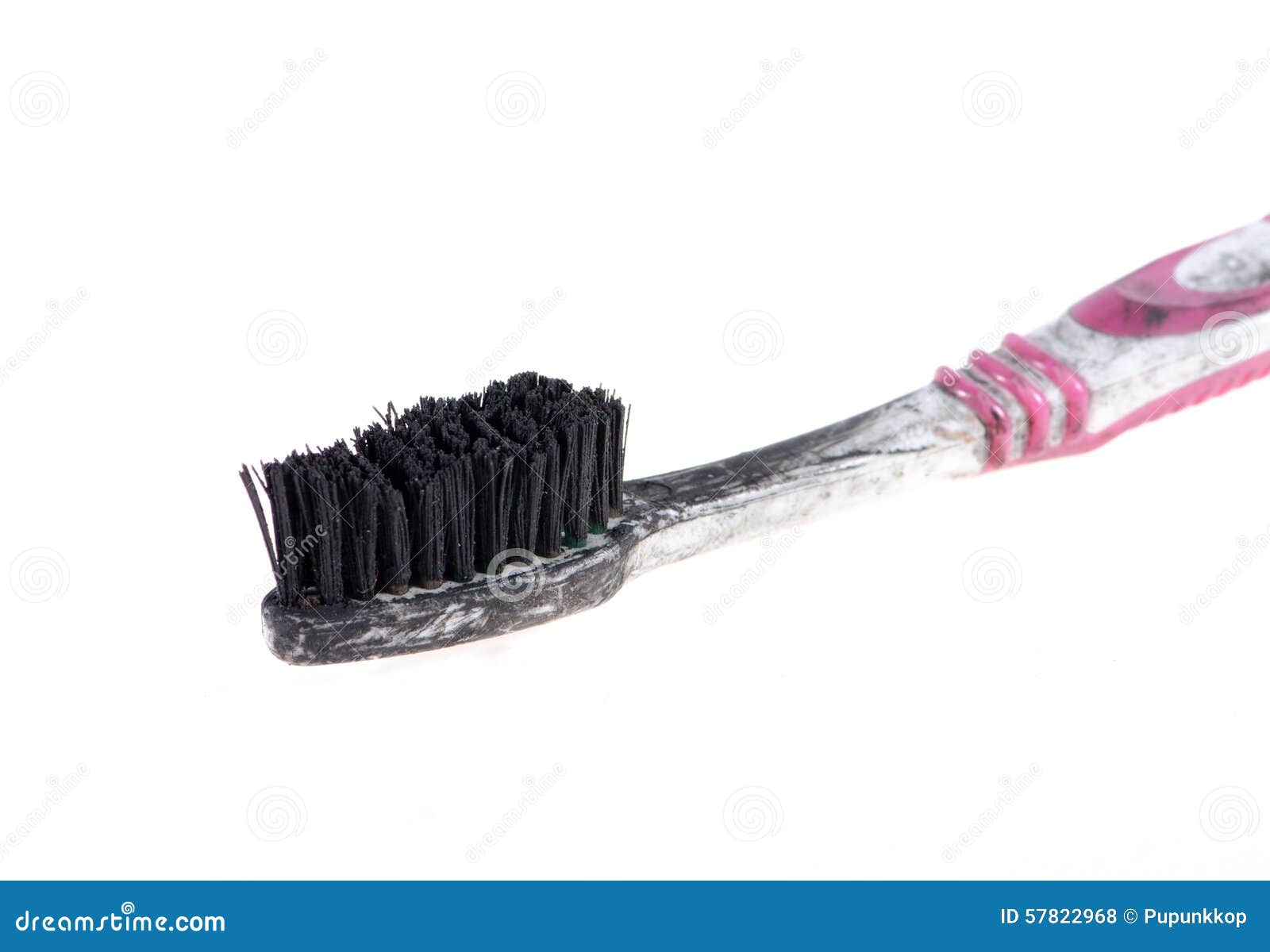 Old toothbrush isolated stock photo. Image of studio - 57822968