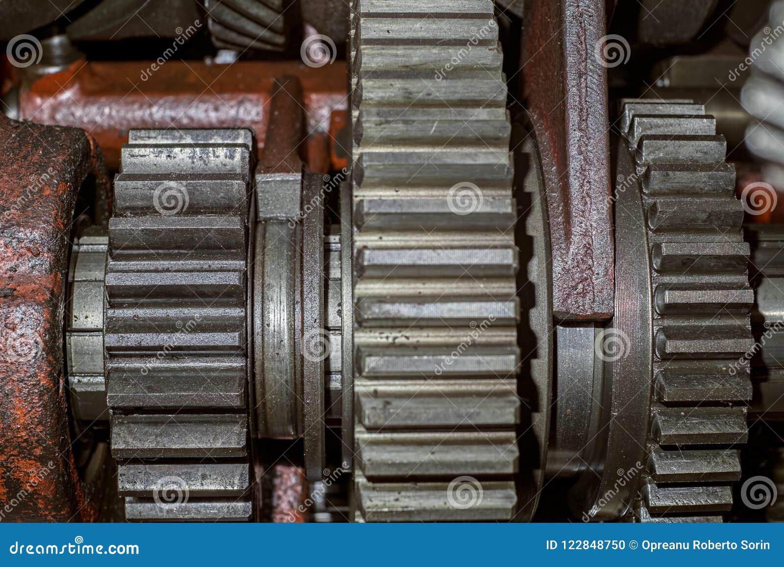 Toothed Wheels Watch Mechanism With Jewels Royalty-Free Stock Image ...