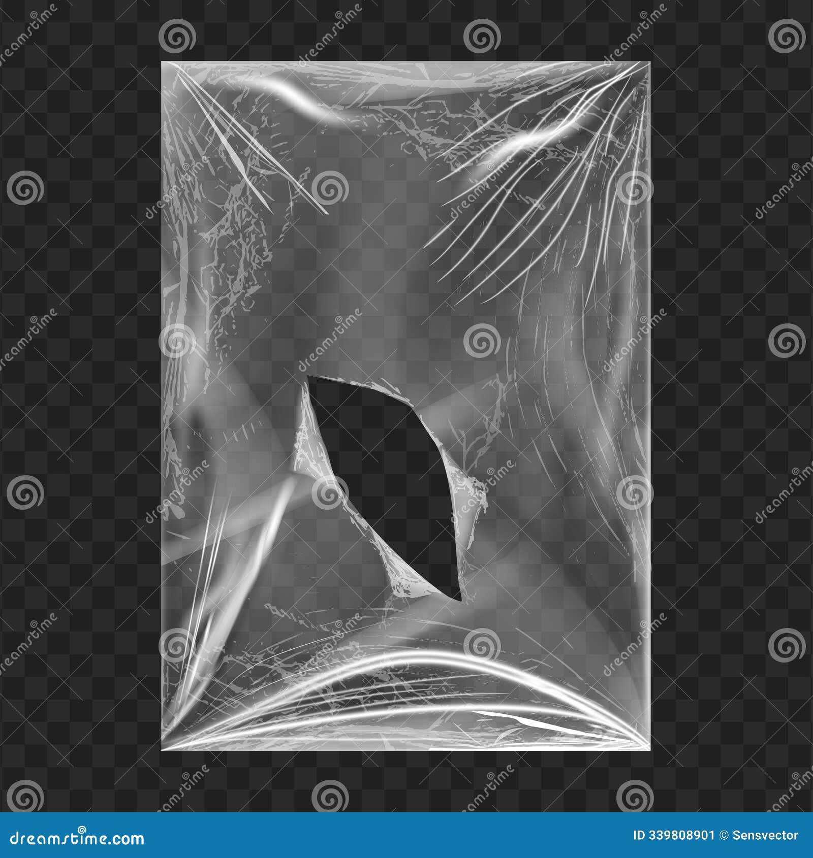 Old Torn and Deformed Plastic Texture Stock Illustration - Illustration ...