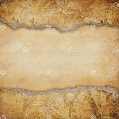 Old torn map background stock illustration. Illustration of travel ...