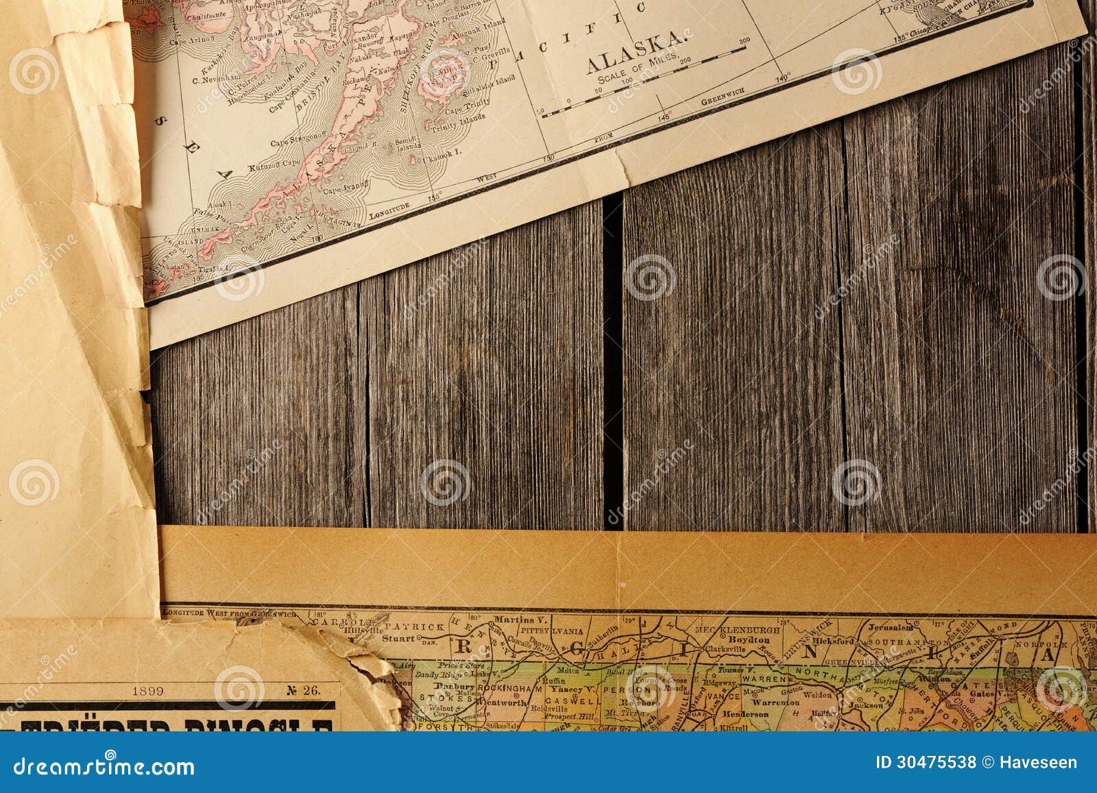 Old Torn Paper And Maps On The Background Stock Photography ...