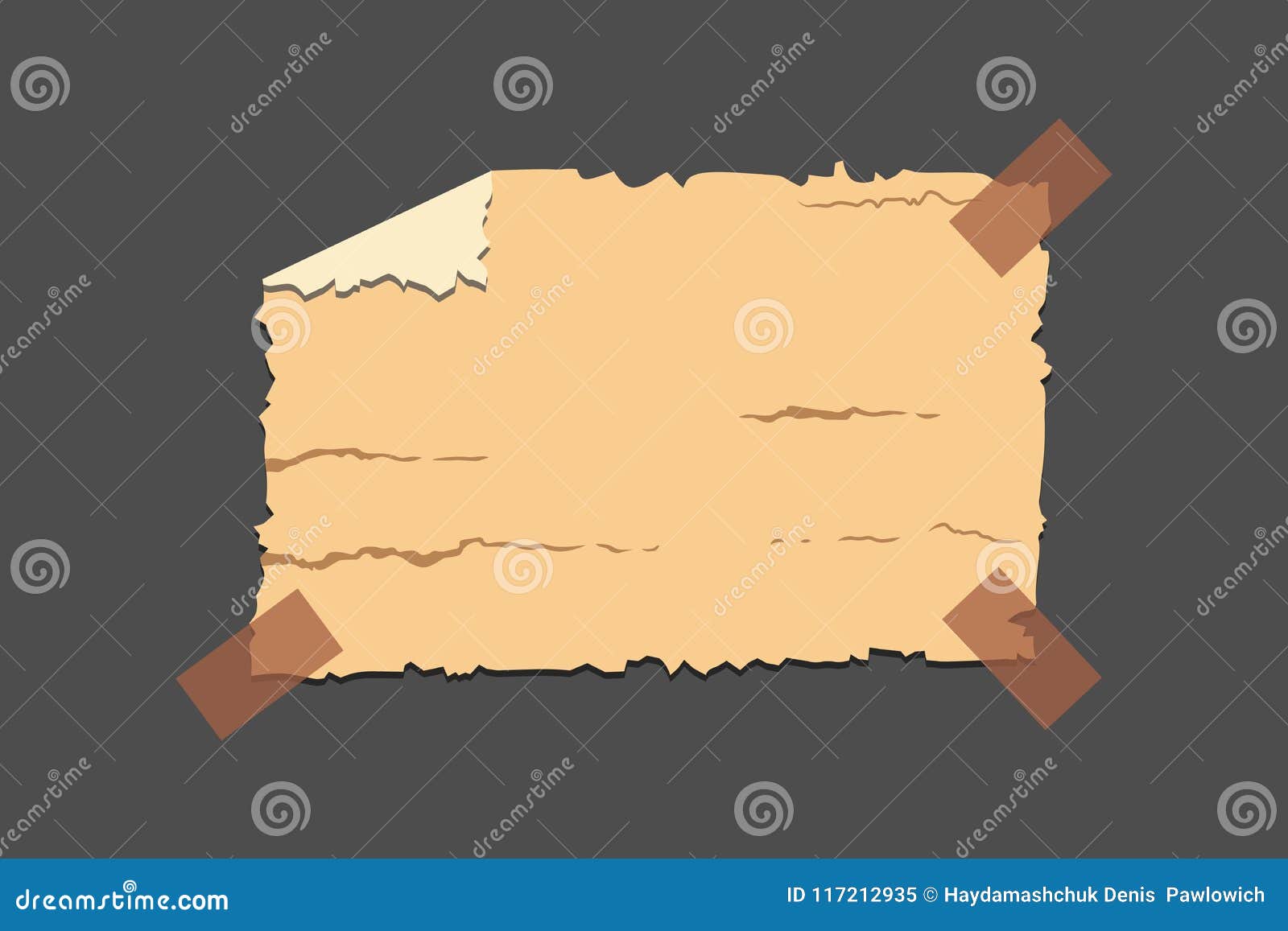 Set Of Paper With Ragged Edges, Booklet And Flower Branch. Mood Board ...