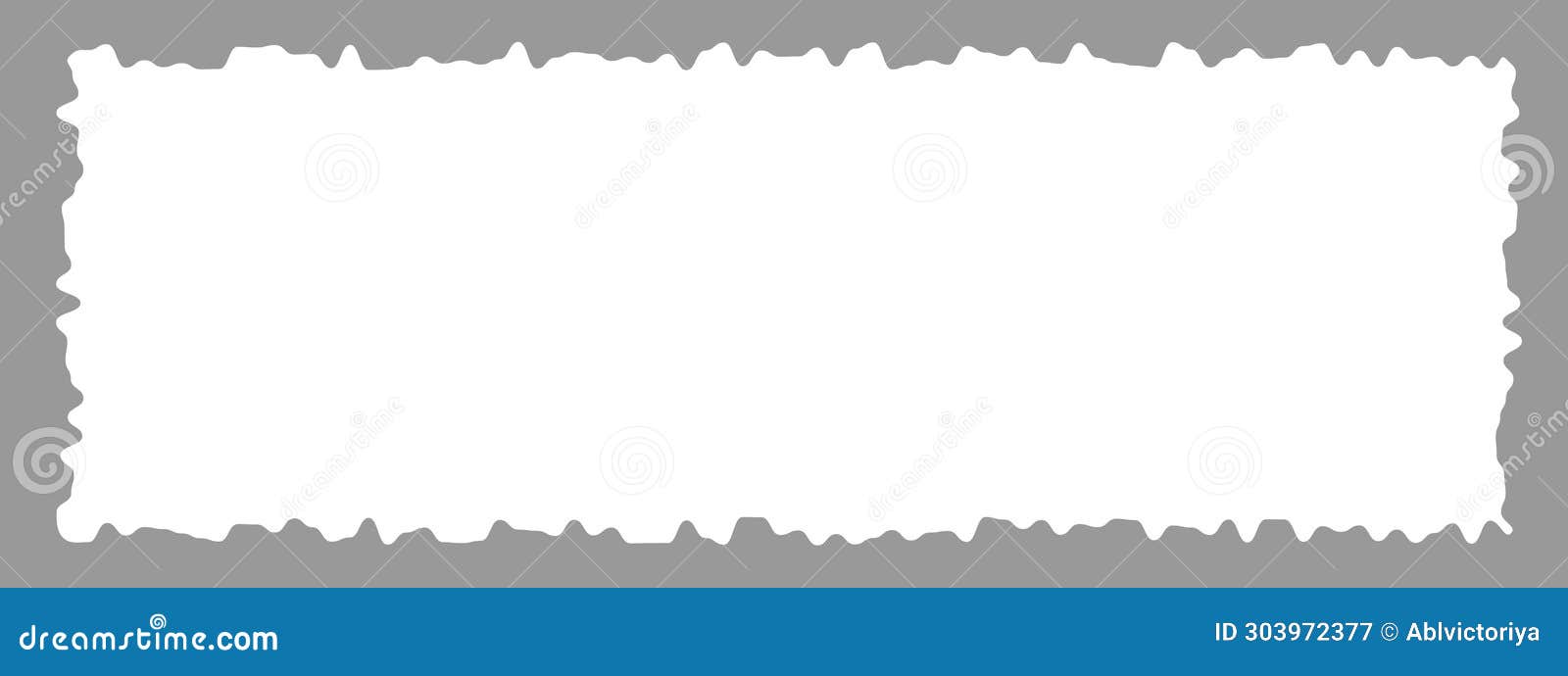 Old Torn Paper Texture. Blank White Rectangle Shape with Ripped Edges ...