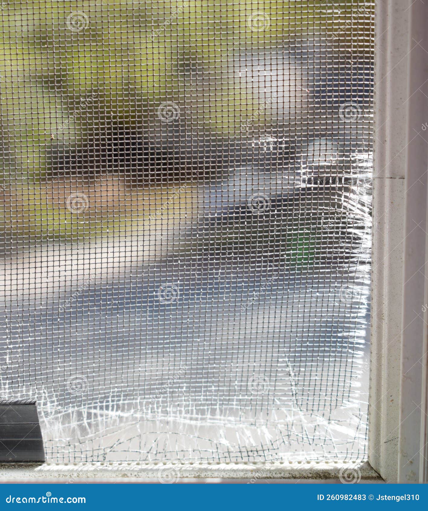 Closeup of a Ripped Window Screen in a Home Stock Image - Image of ...