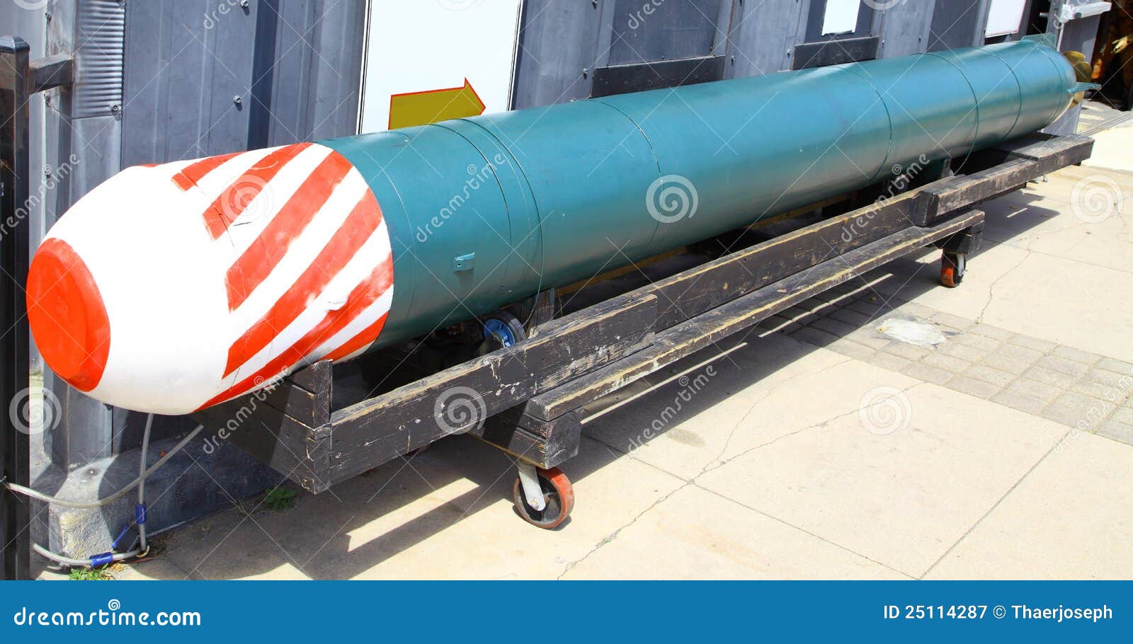 Old Torpedo stock image. Image of army, ocean, rock, quay - 25114287