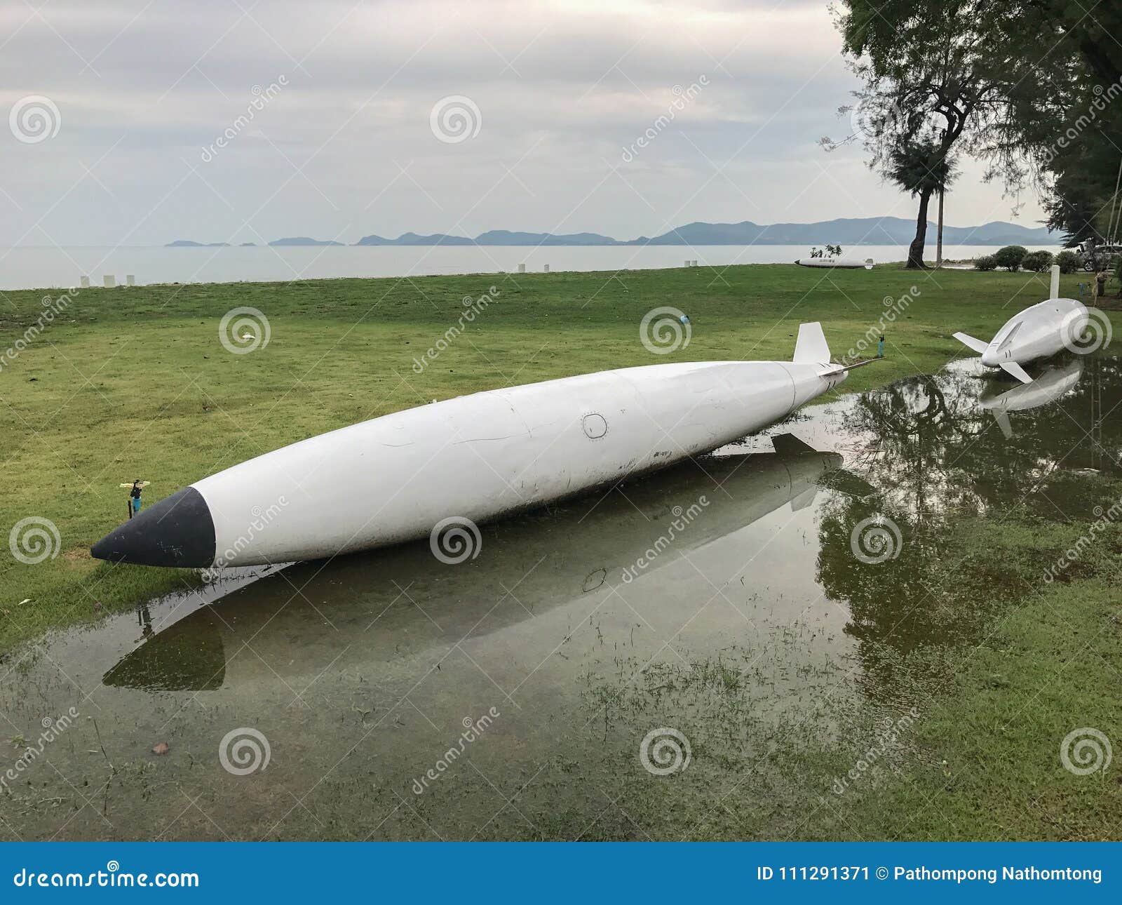 Torpedo As Monument Near the Beach Stock Image - Image of indonesia ...
