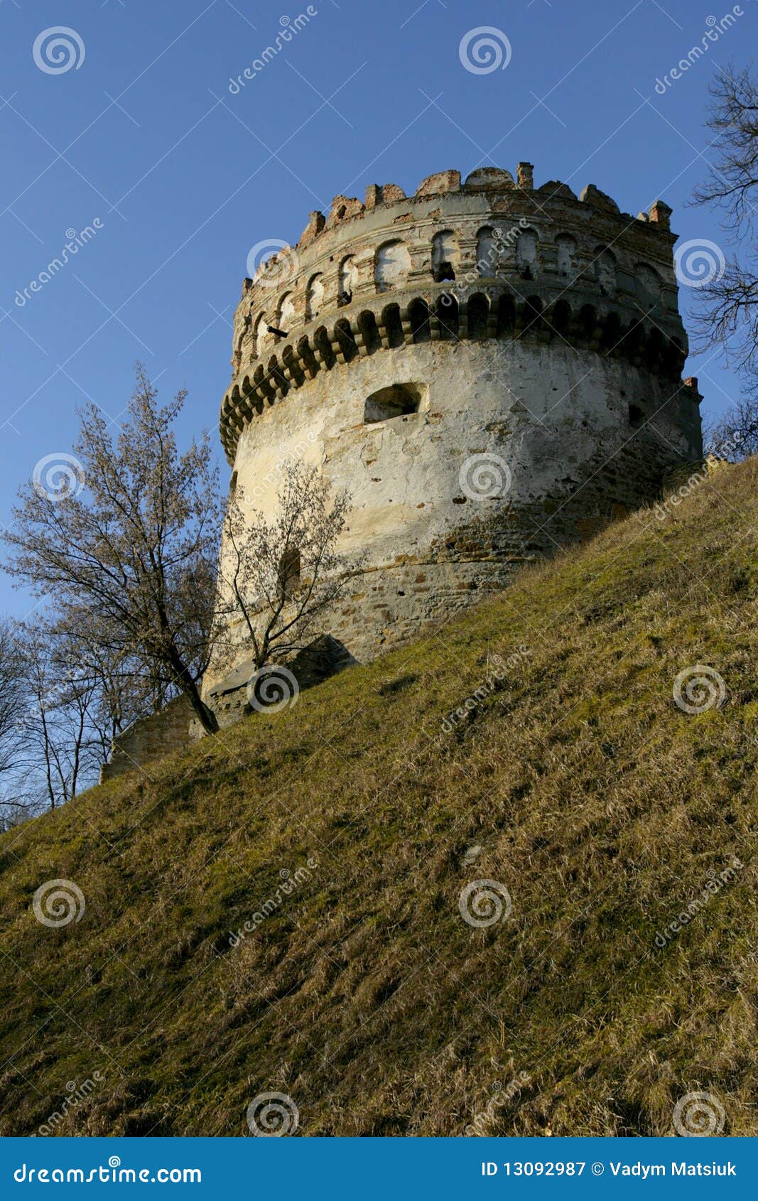 Old tower stock image. Image of europe, wall, hill, castle - 13092987