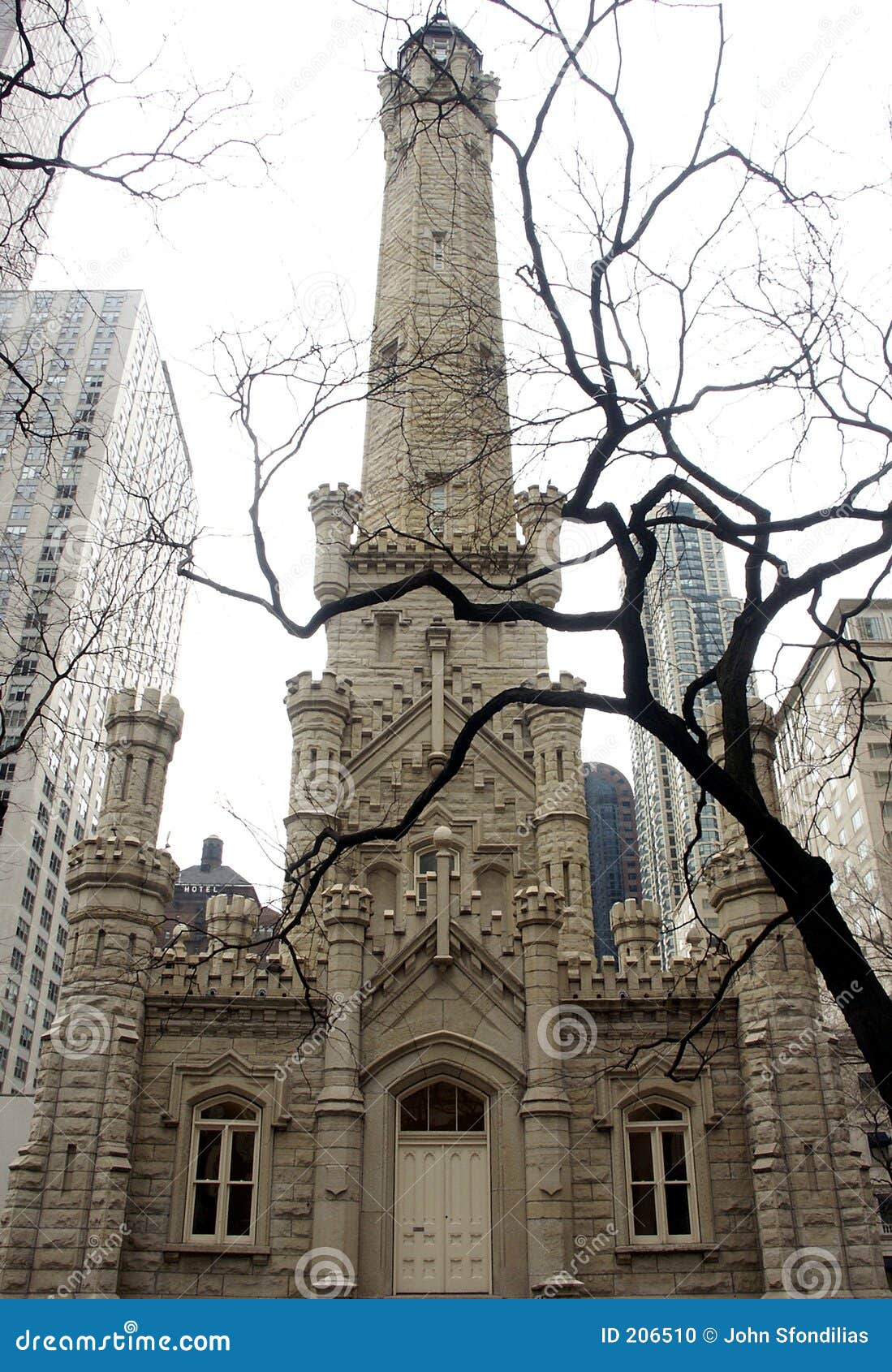 Old Tower stock photo. Image of chicago, tower, system - 206510