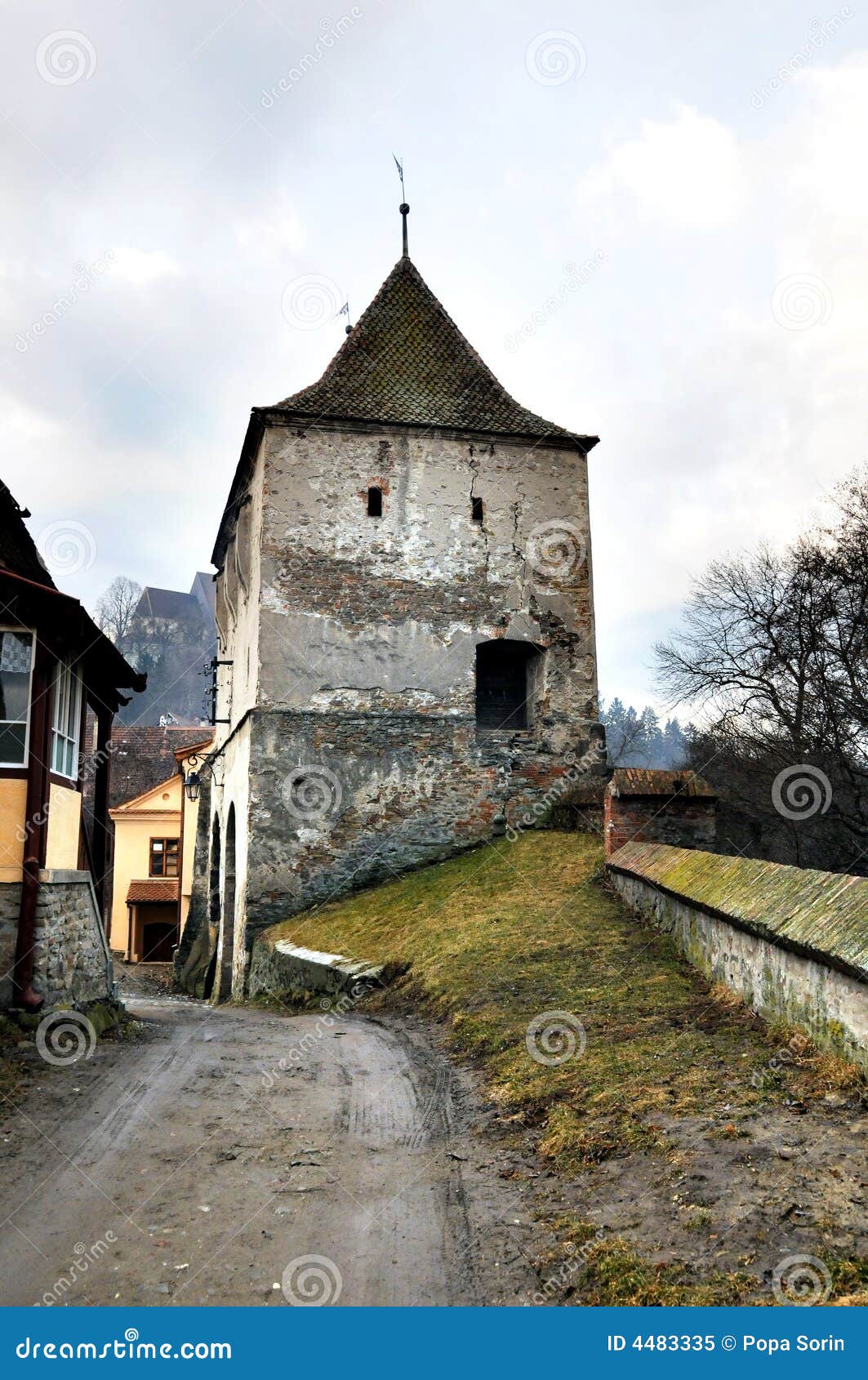 Old tower stock image. Image of romanian, ages, tower - 4483335