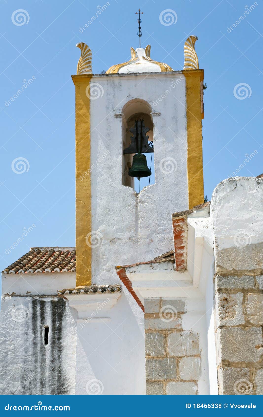 Old tower with bell stock photo. Image of bell, urban - 18466338