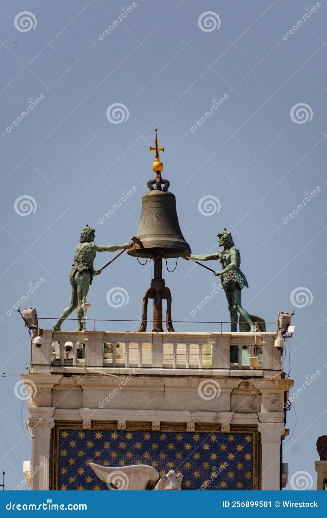 Old Tower with a Bell on Top Stock Image - Image of travel, tower ...