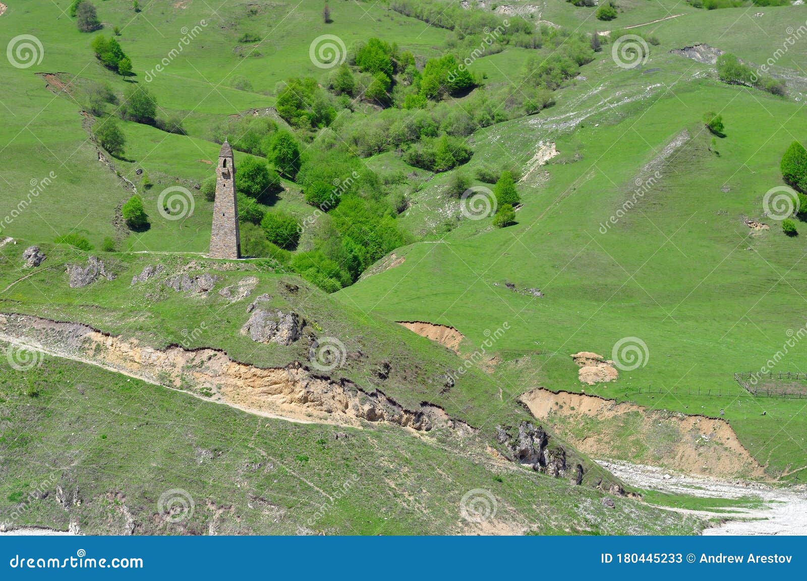 The Old Tower. Chechnya. Russia Stock Image - Image of travel, asia ...