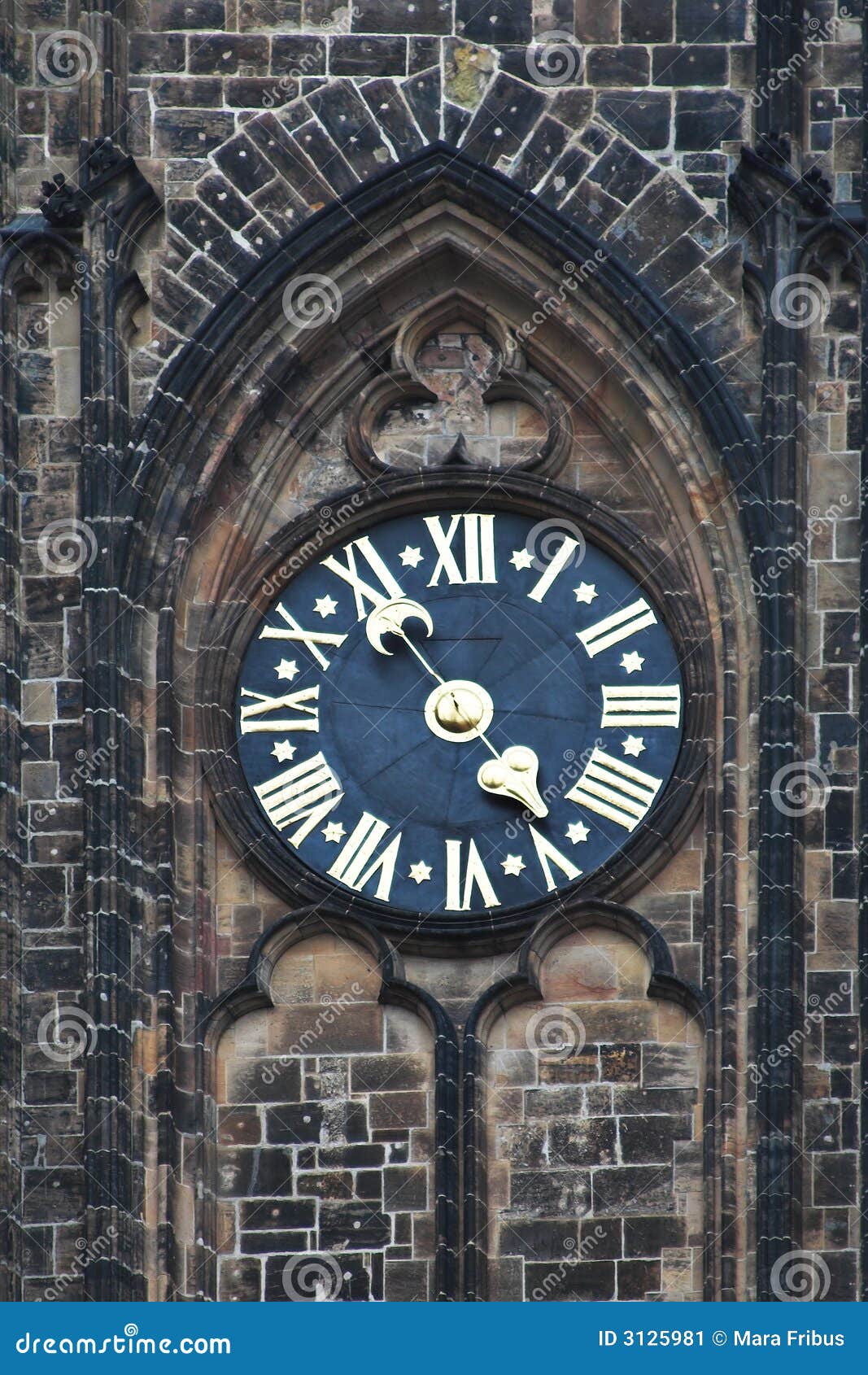 Old tower clock stock image. Image of famous, europe, circle - 3125981