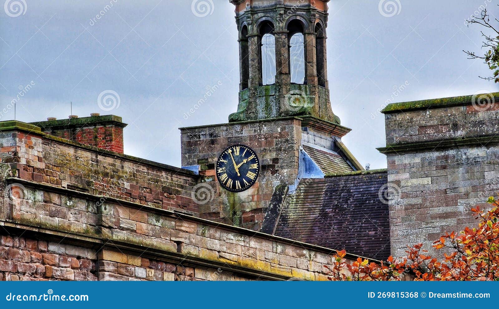 Old Tower Clock in UK (rustic) Stock Photo - Image of clock, steeple ...