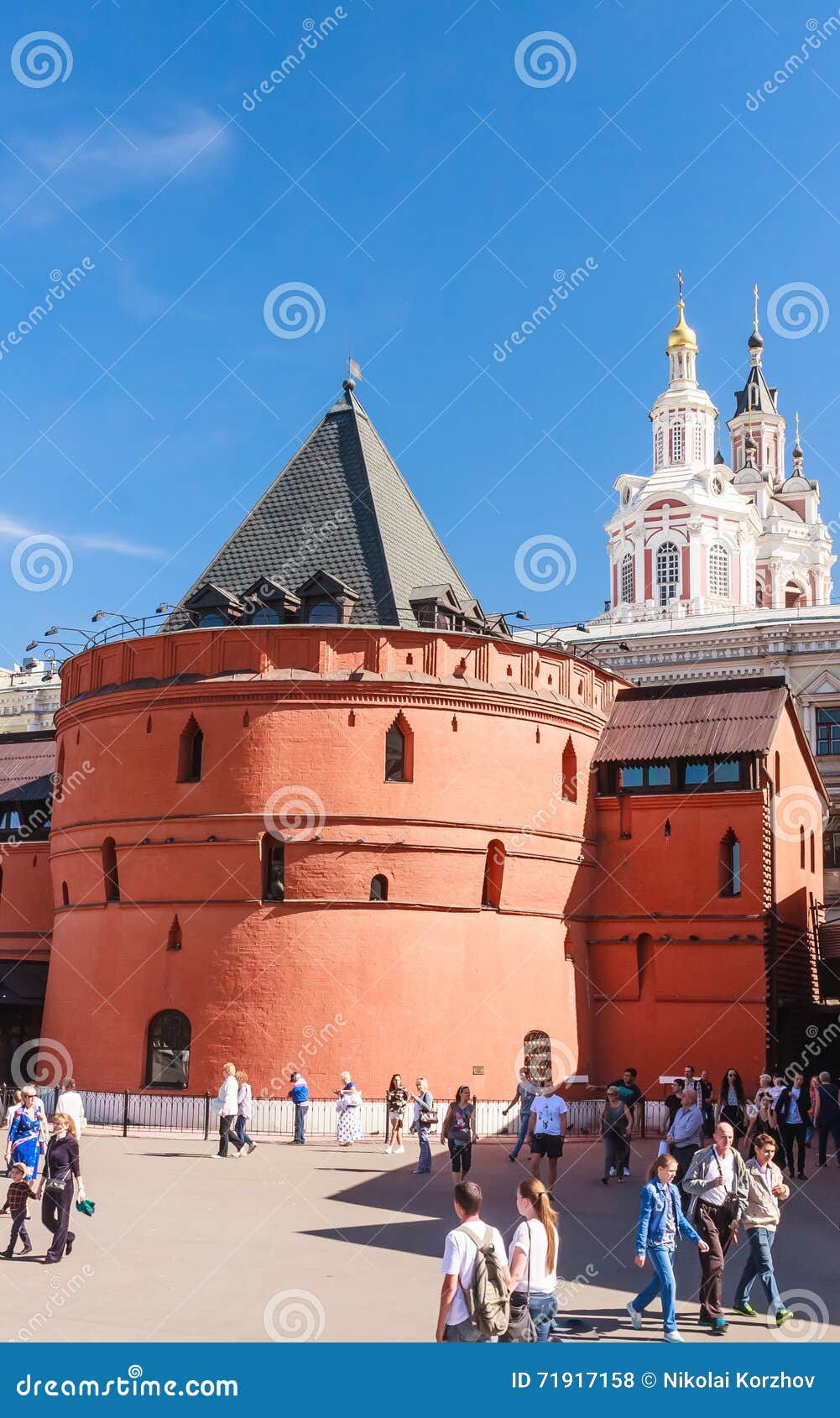 Old Tower Kitai-Gorod Wall at Theater Square Editorial Stock Photo ...