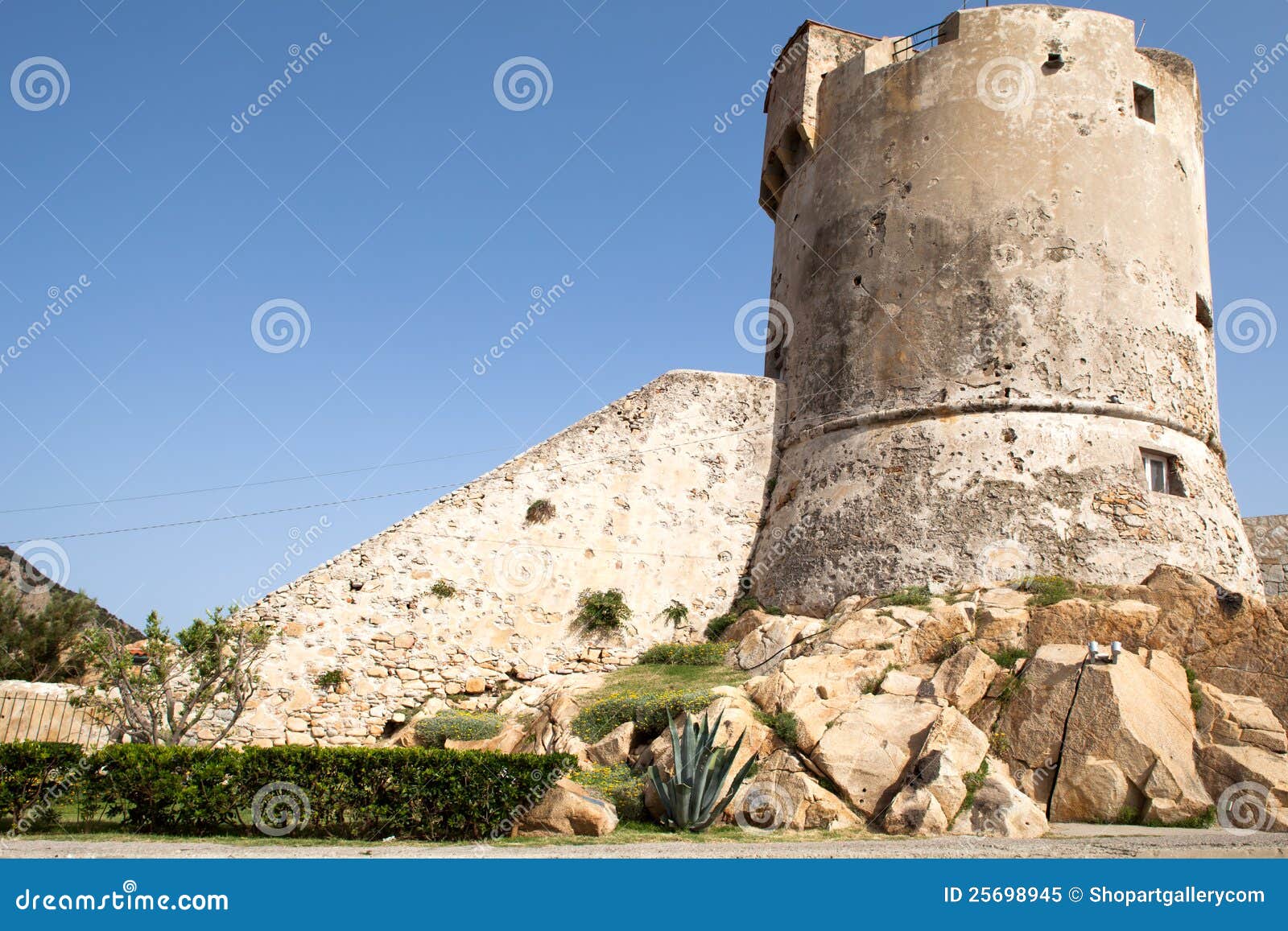 Old Tower in Marciana Marina Stock Image - Image of historic, tower ...