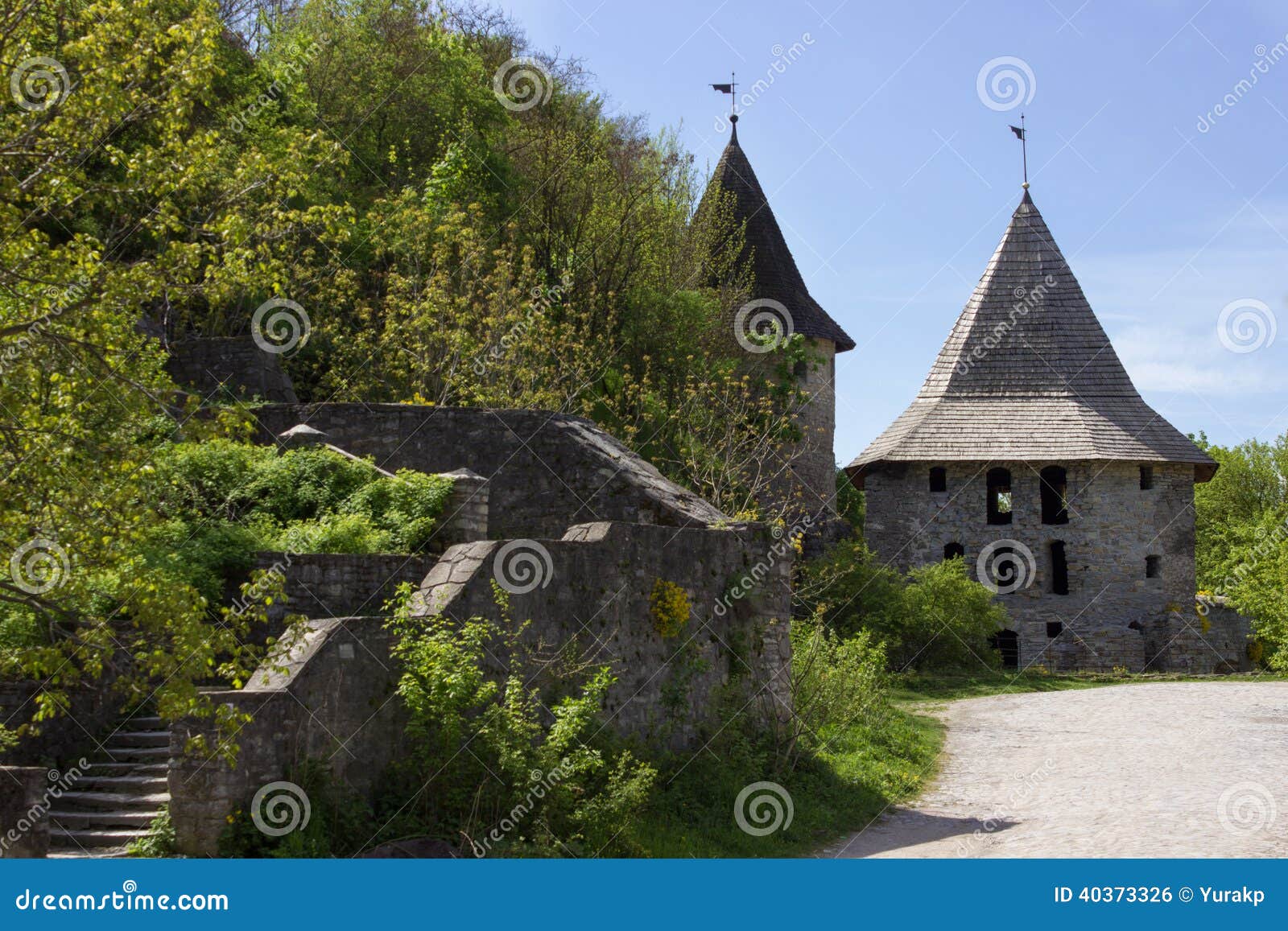 Old Tower of Medieval Castle Stock Photo - Image of architecture ...