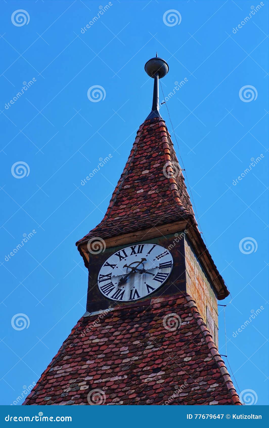 Old tower in Romania stock image. Image of gate, guild - 77679647