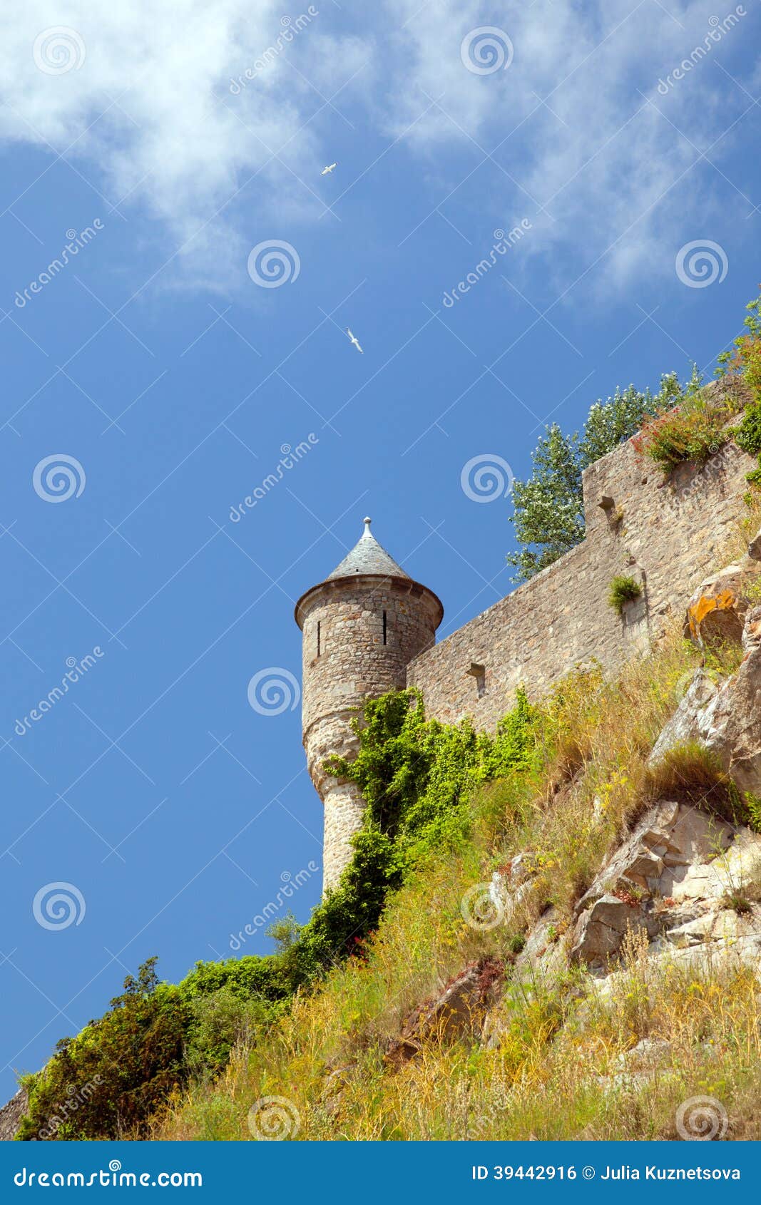 The old tower and vallum stock photo. Image of island - 39442916