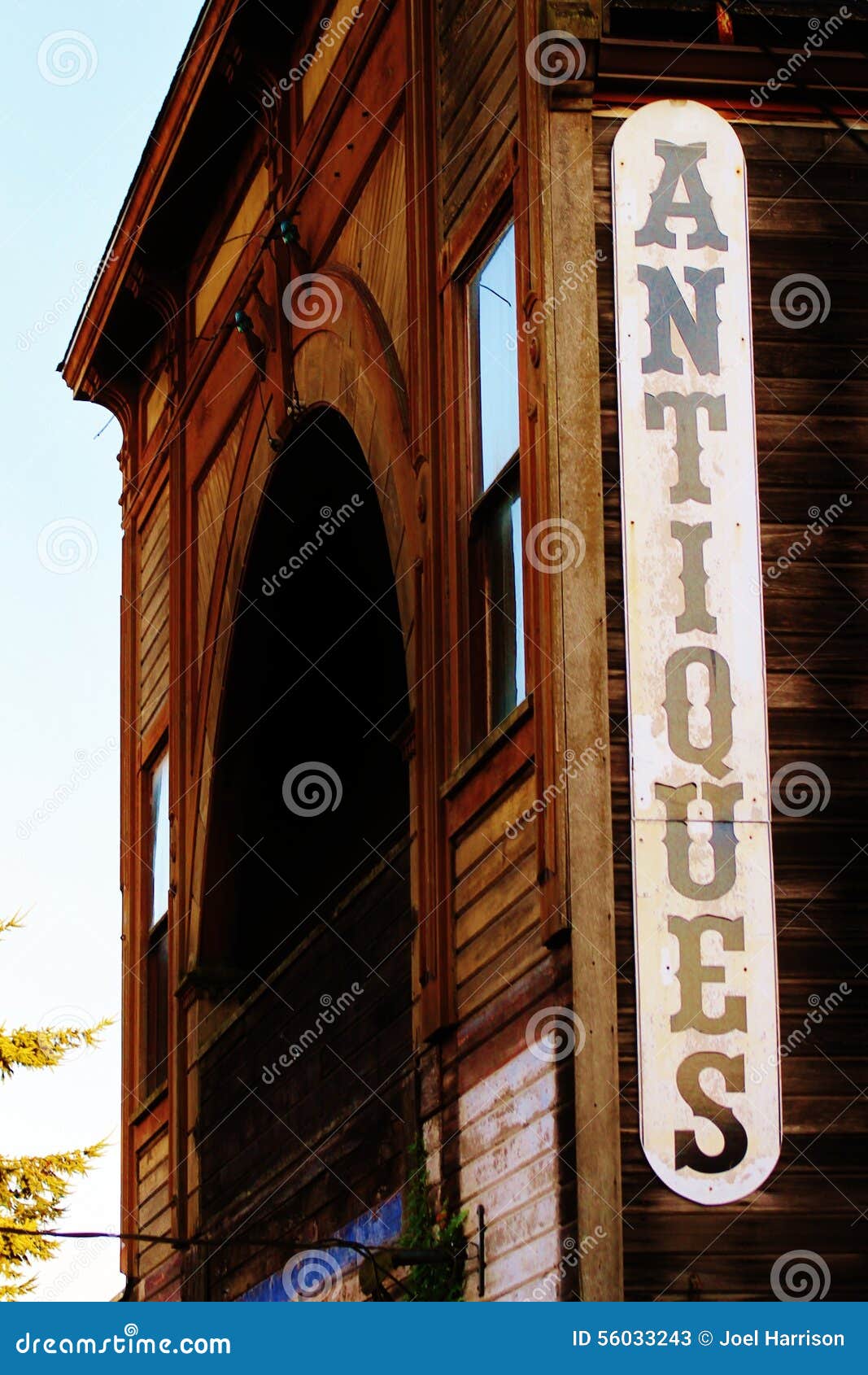 Old town antiques sign stock image. Image of structure - 56033243