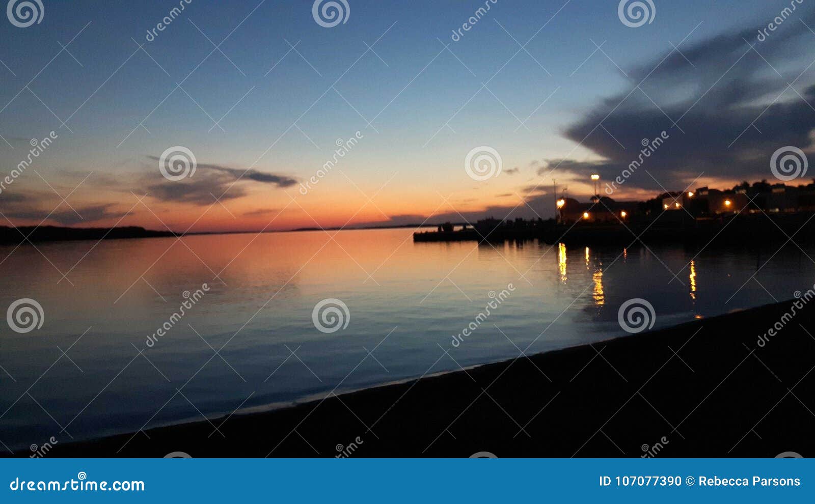 Sunset at Old Town Beach stock photo. Image of beach - 107077390