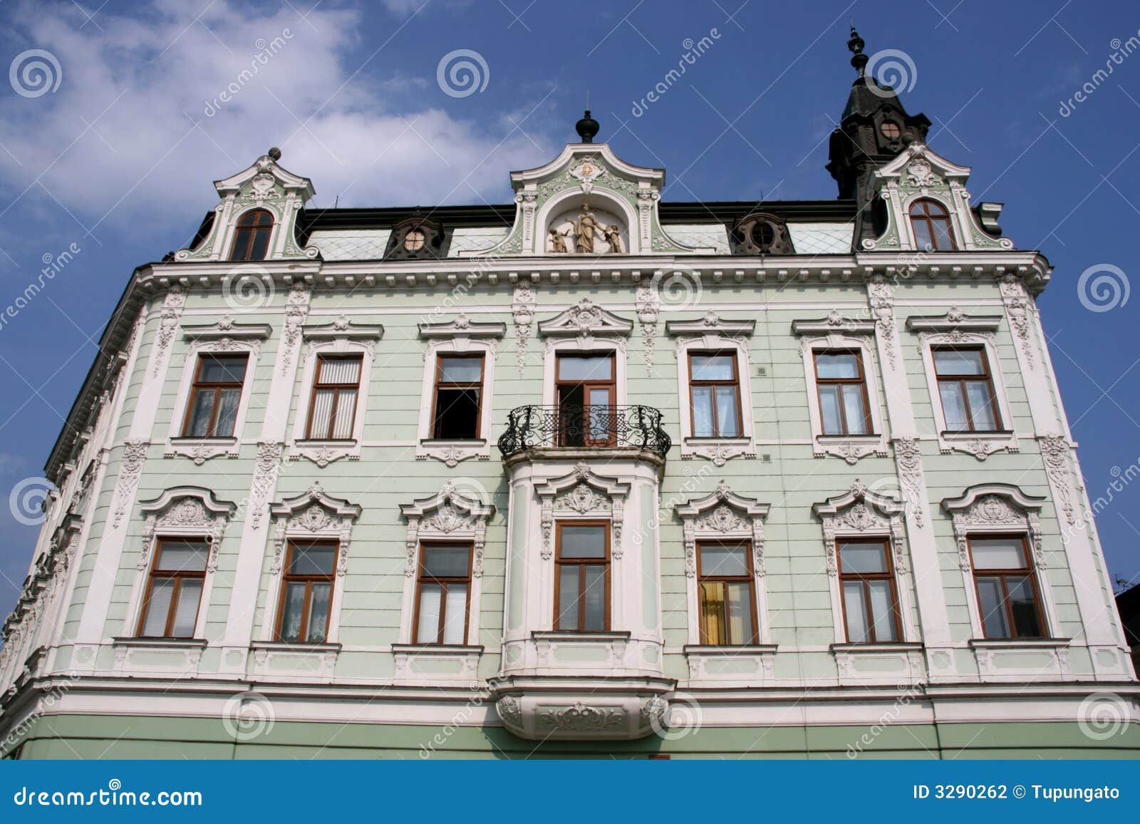 Old town building stock photo. Image of balcony, downtown - 3290262