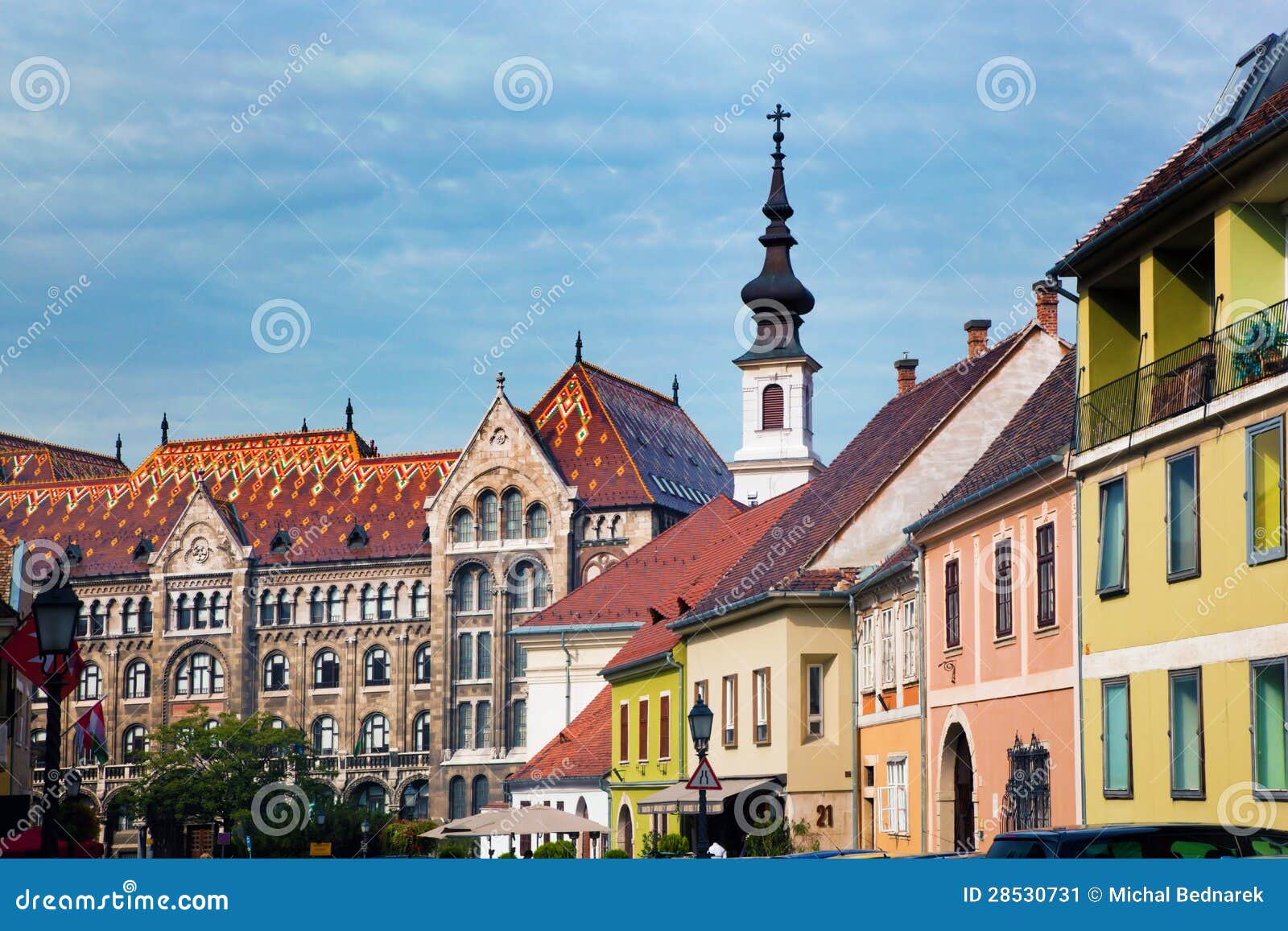 Old Town Buildings in Budapest, Hungary Stock Image - Image of culture ...