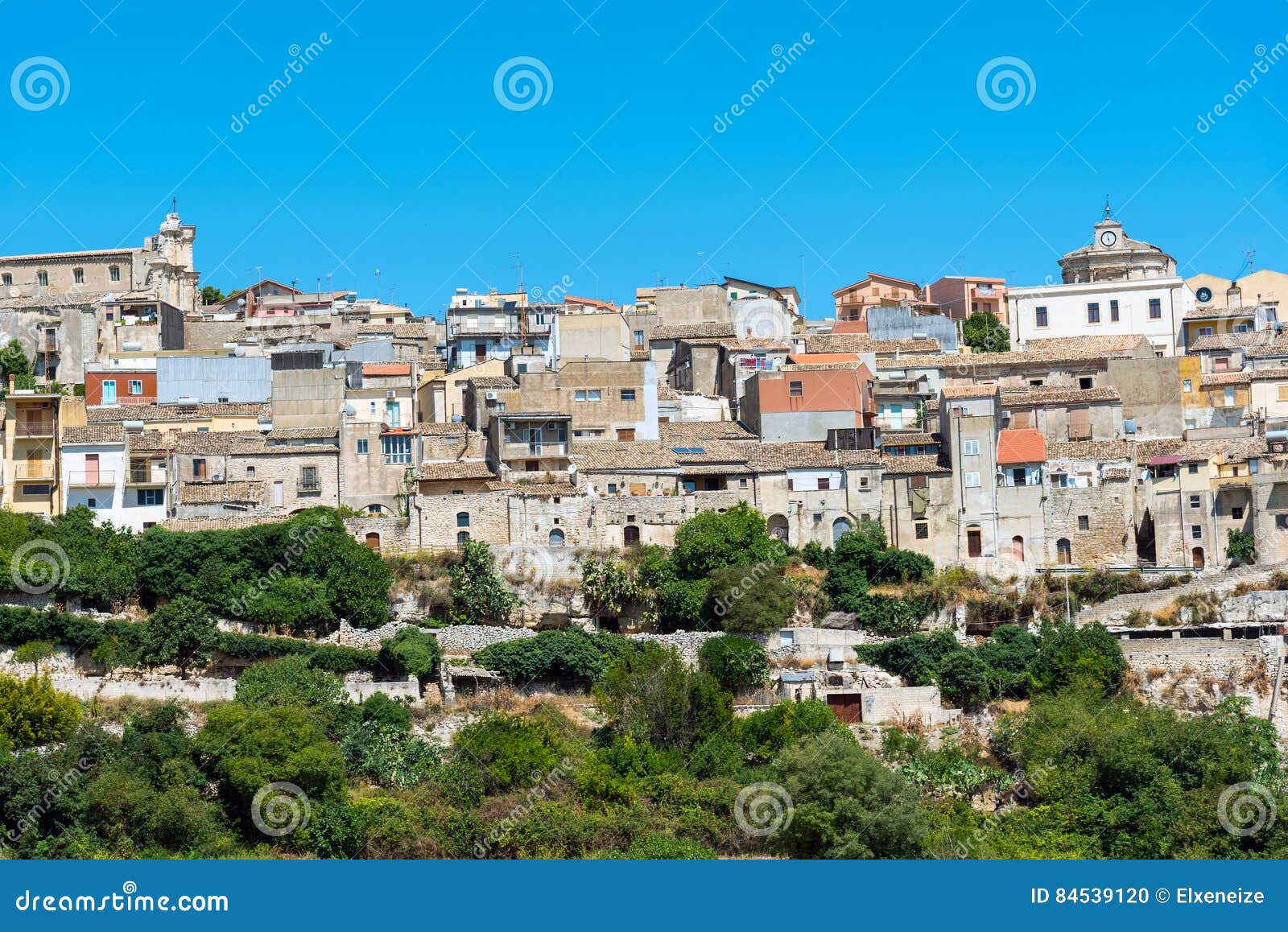 The Old Town of Buscemi in Sicily Stock Photo - Image of historic ...